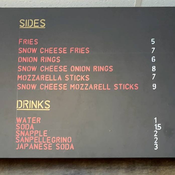 Menu at DAK Korean Fried Chicken restaurant, Warren