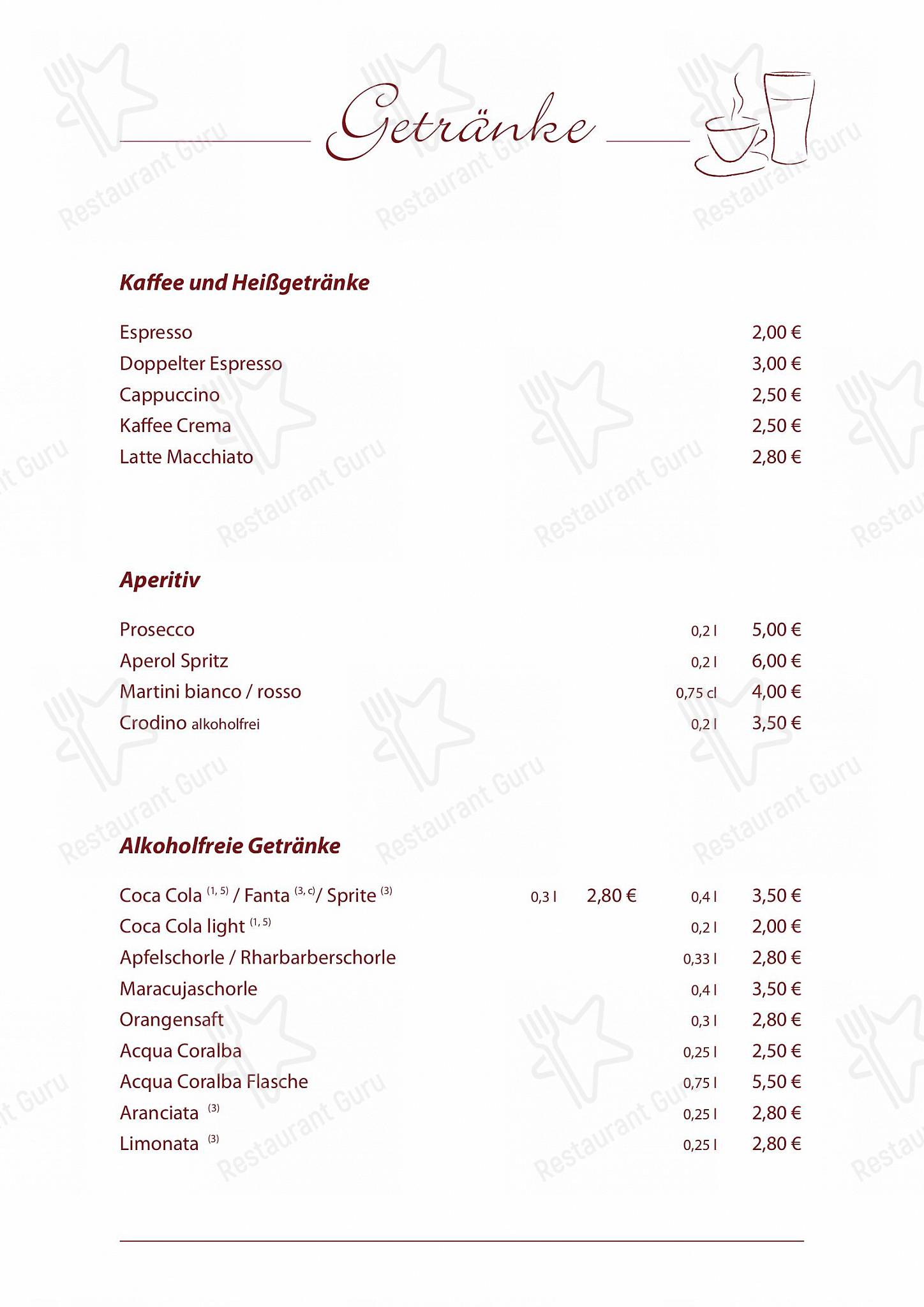 Speisekarte von Da Enzo restaurant, Adendorf