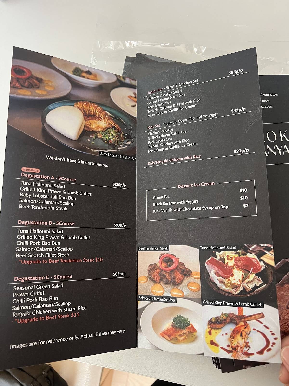 Menu at Daikoku Teppanyaki, Concord Sydney(鐵板燒) restaurant, Concord