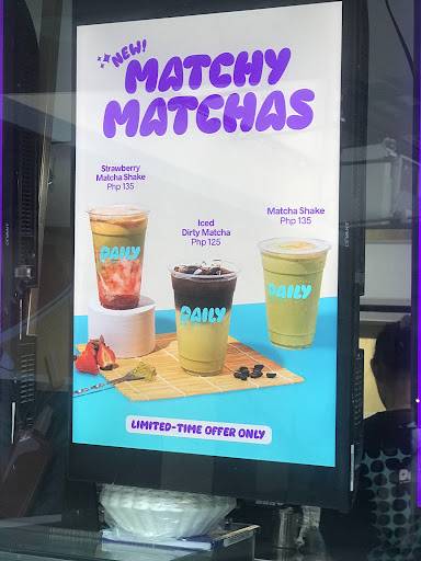 Menu at Daily by Bo's Coffee UP Town Center restaurant, Quezon City