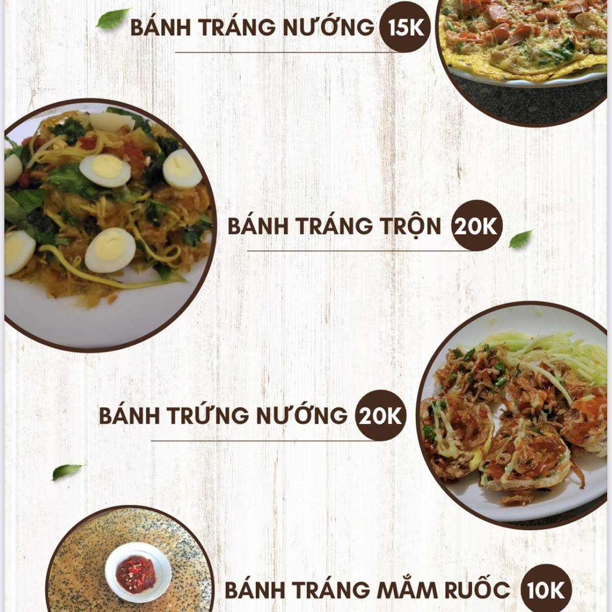 Menu at Dak Coffee @Lagi cafe, La Gi