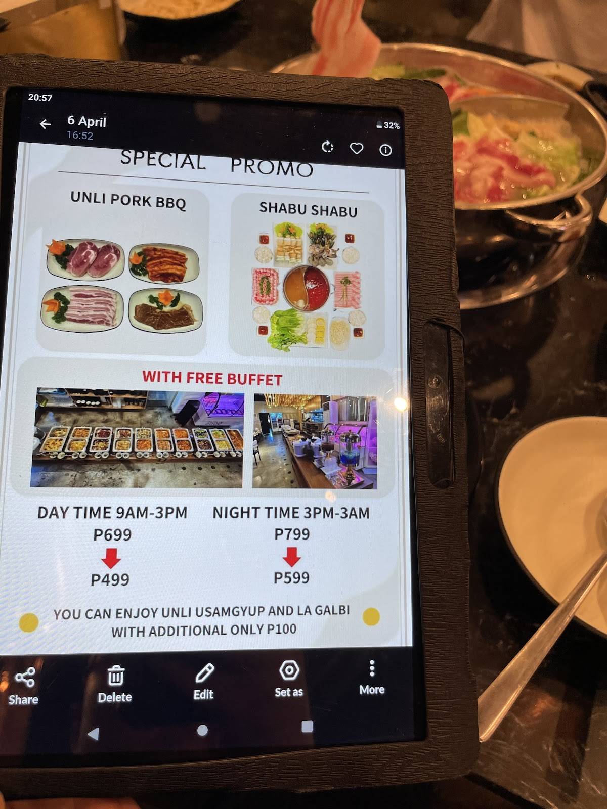 Menu at Daraejung Sing and Grill restaurant, Quezon City