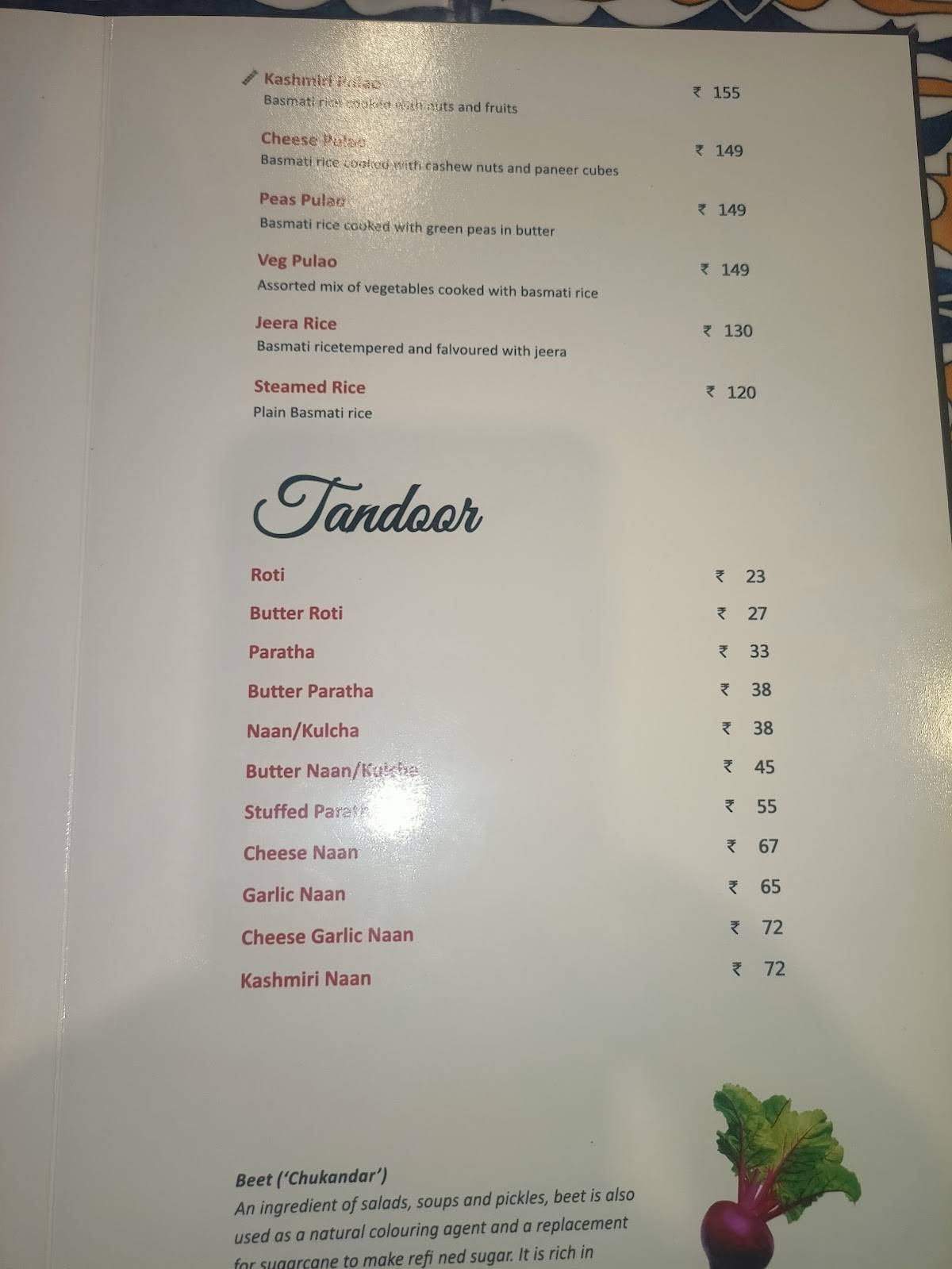 Menu at Darshan Restaurant and Banquet, Vadodara