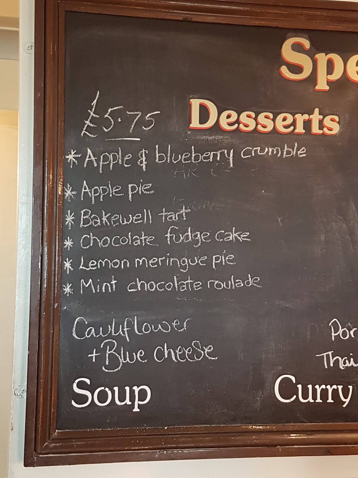 Menu at The Smugglers Inn pub & bar, Dawlish