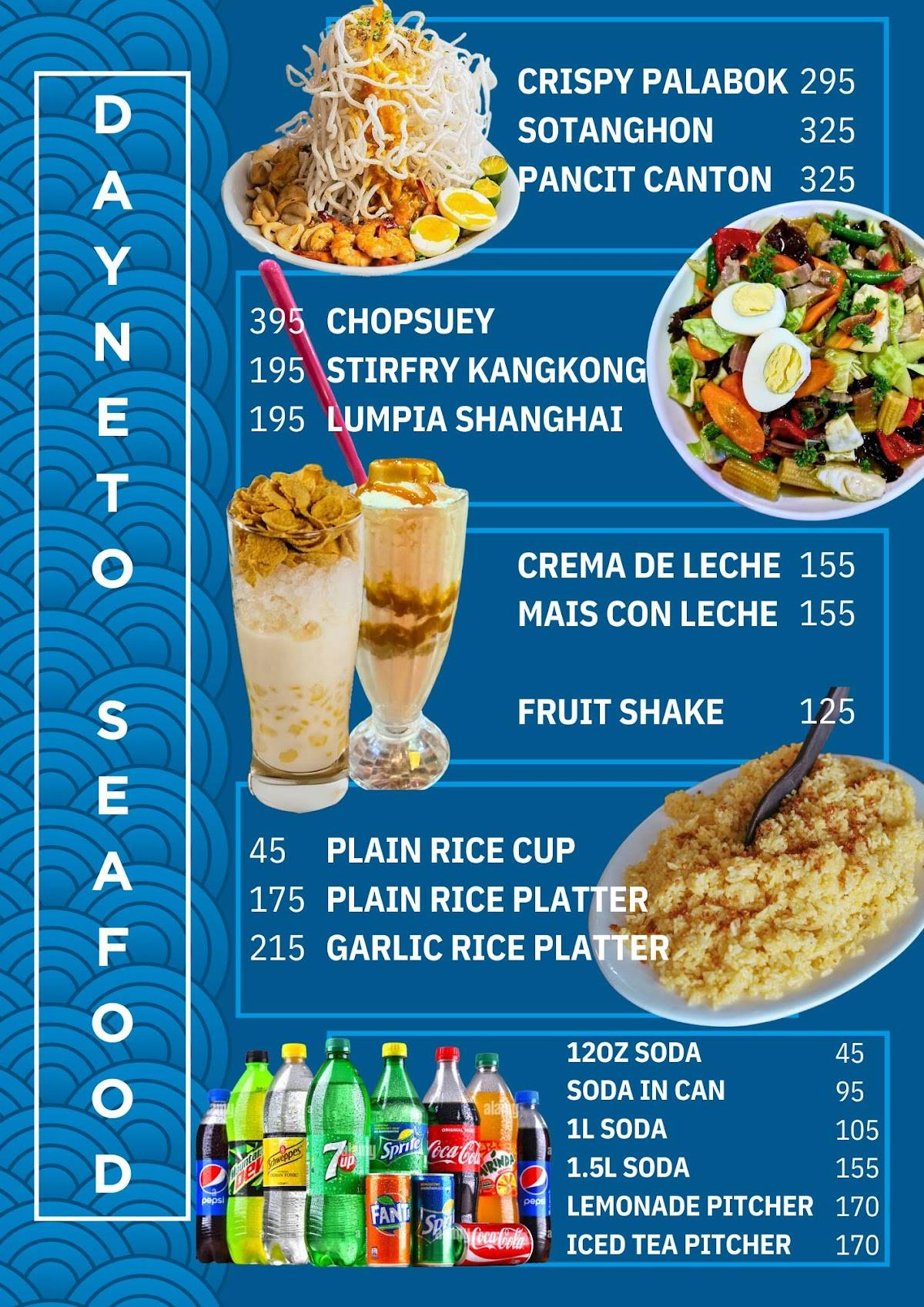 Menu at Dayneto Seafood Grill & Restaurant, Iloilo City