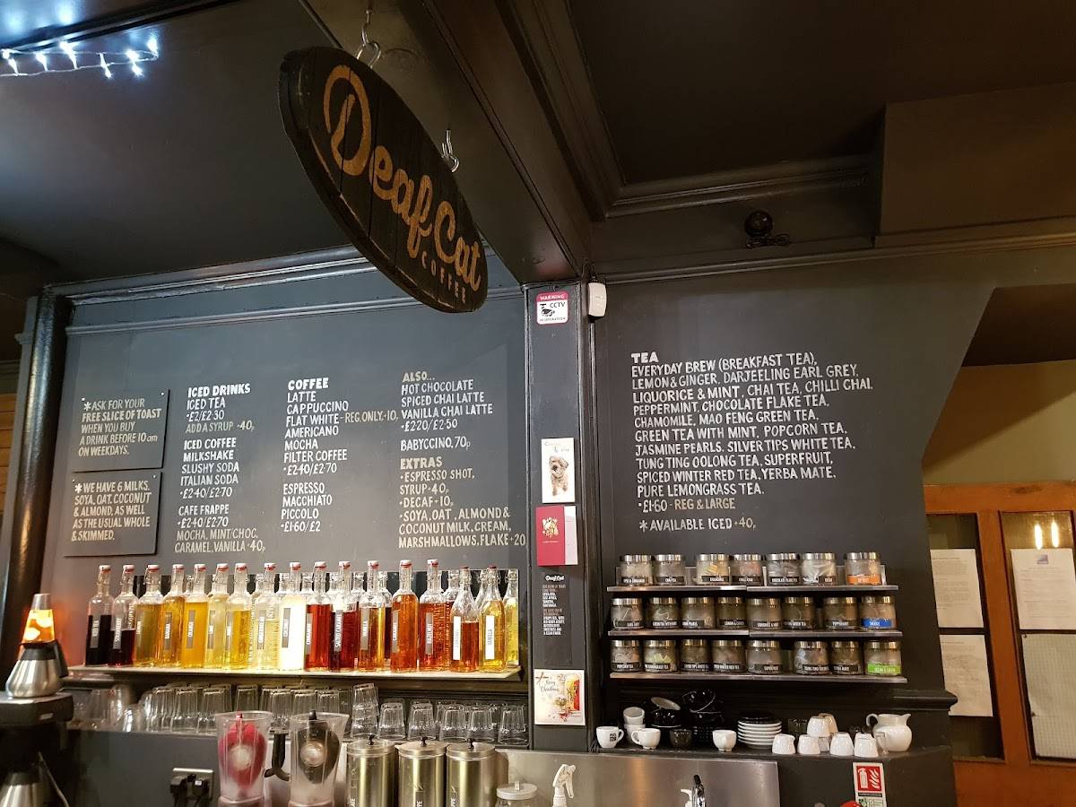 Menu at Deaf Cat Coffee cafe, Rochester