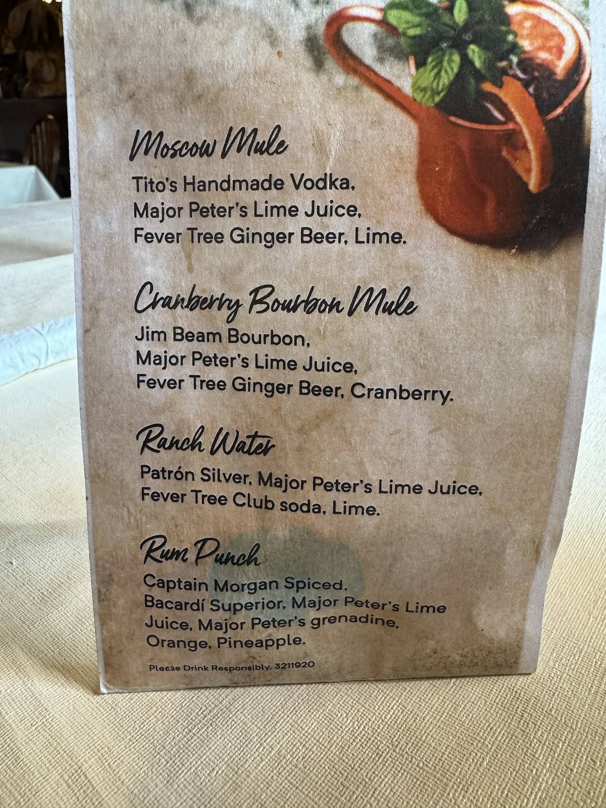 Menu at Back 40 Junction Restaurant, Decatur