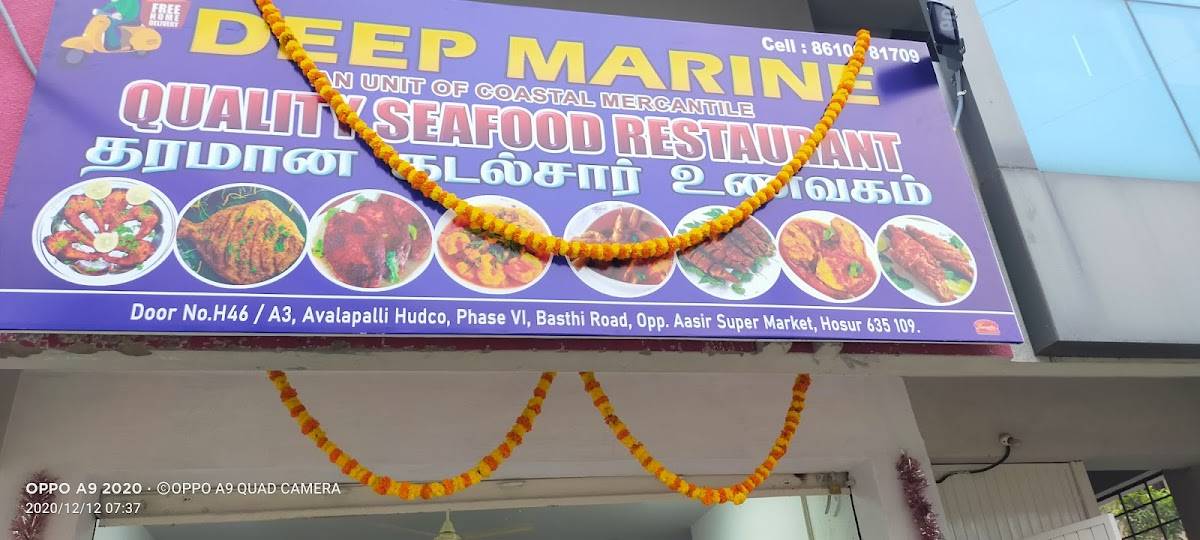 Menu at Deep Marine Sea Food Restaurant and Deep Sea Proteins Fresh Sea ...