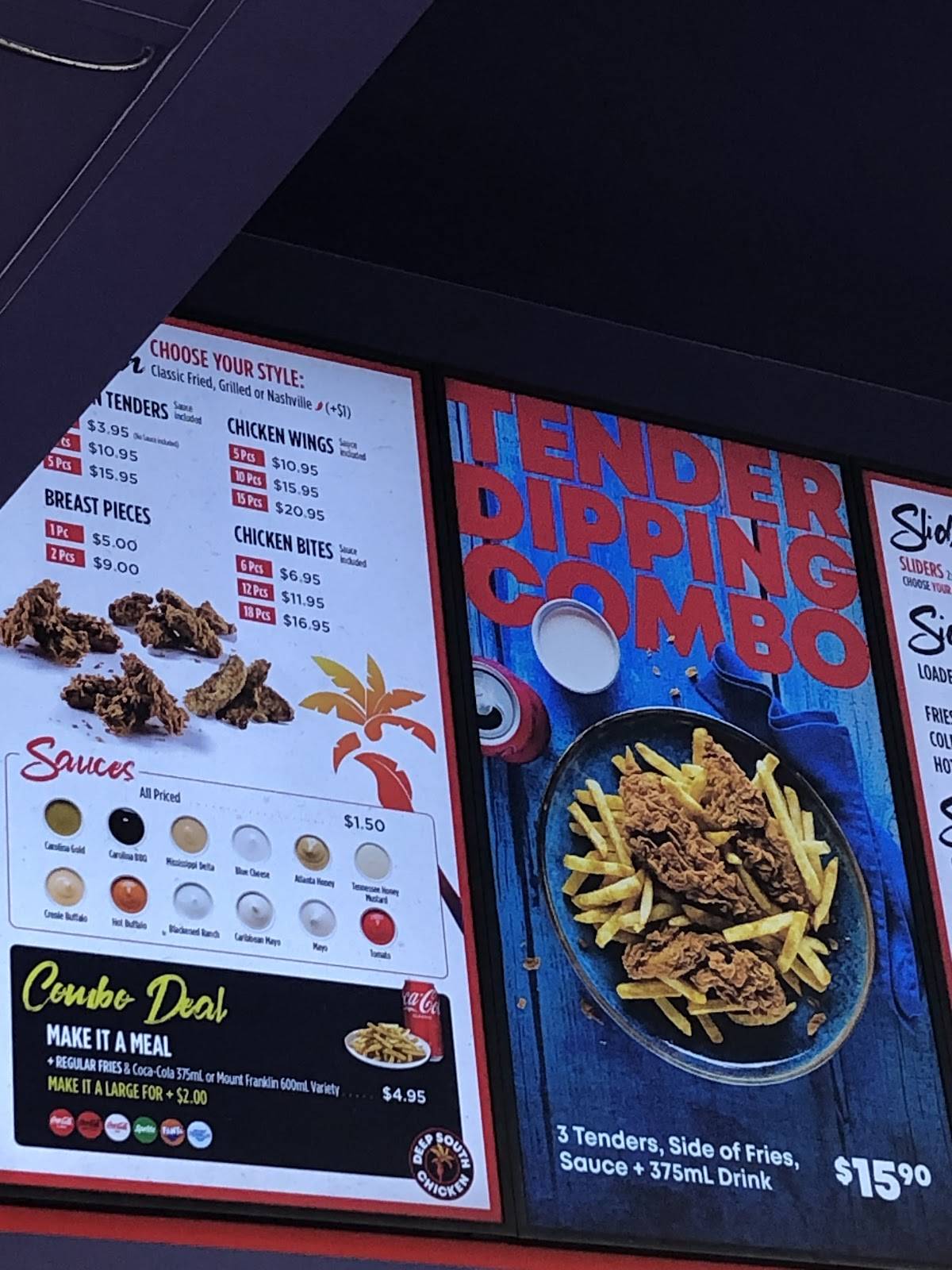 Menu at Deep South Chicken Logan Central restaurant, Logan Central