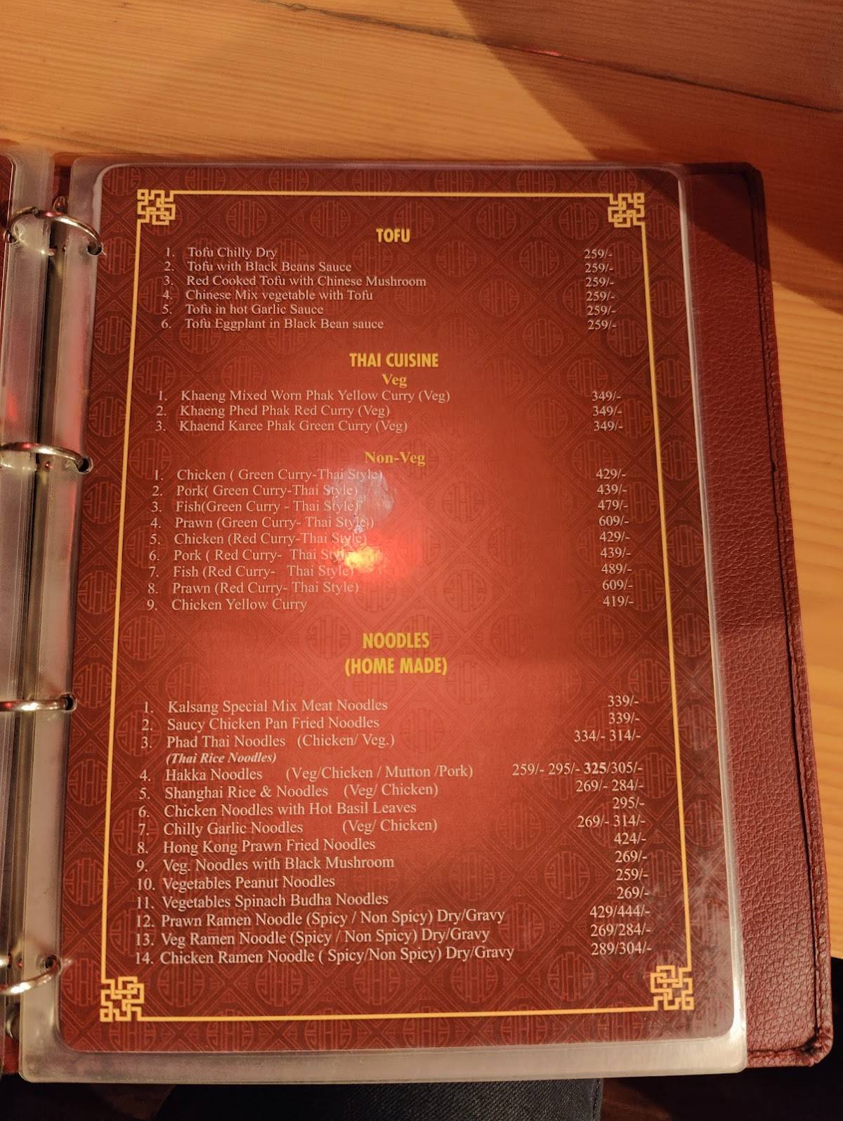 Menu at Kalsang Friends Corner - Traditional & Authentic, Dehradun ...