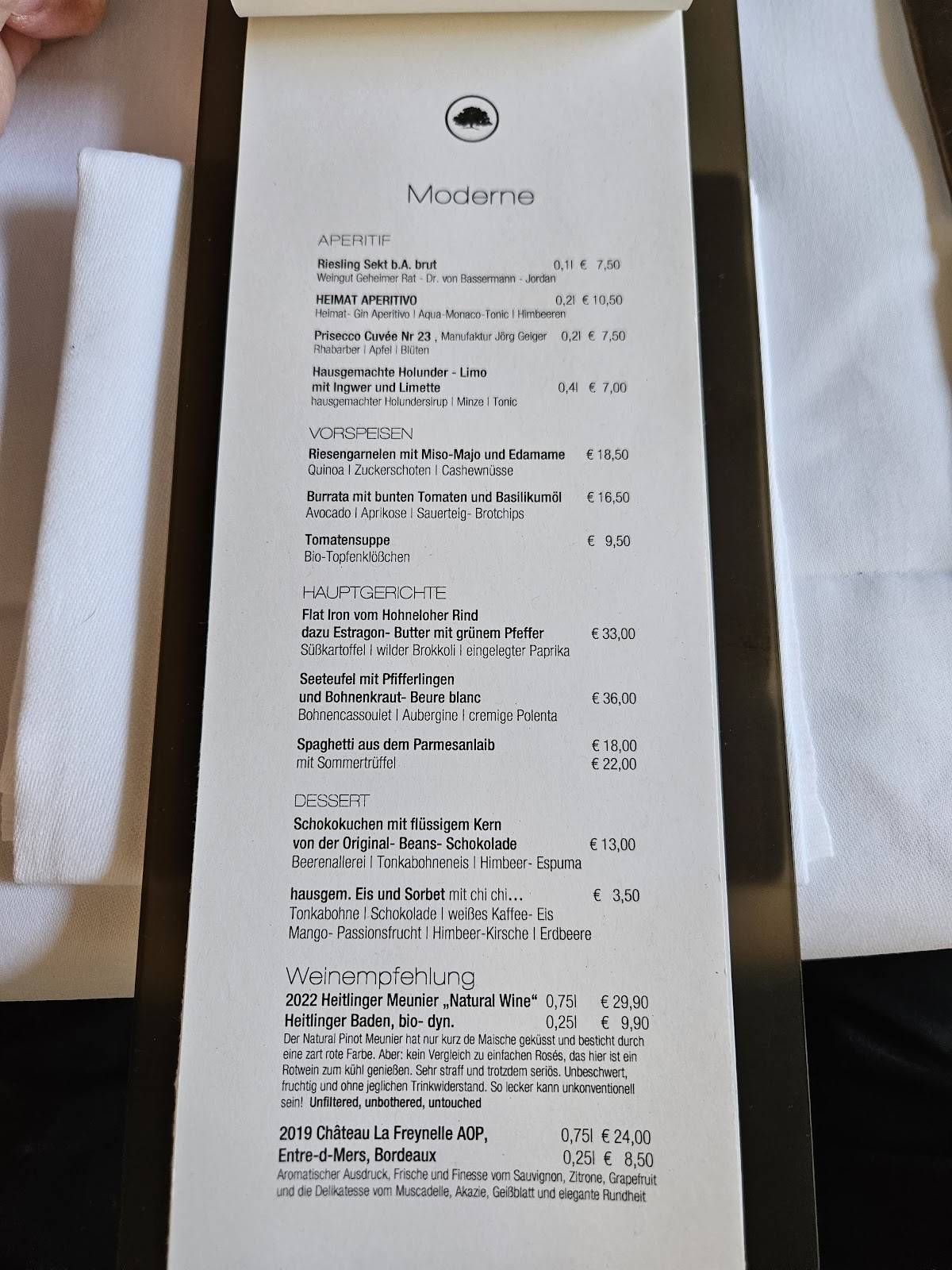 Speisekarte von Restaurant Der Grüne Baum, Sinsheim