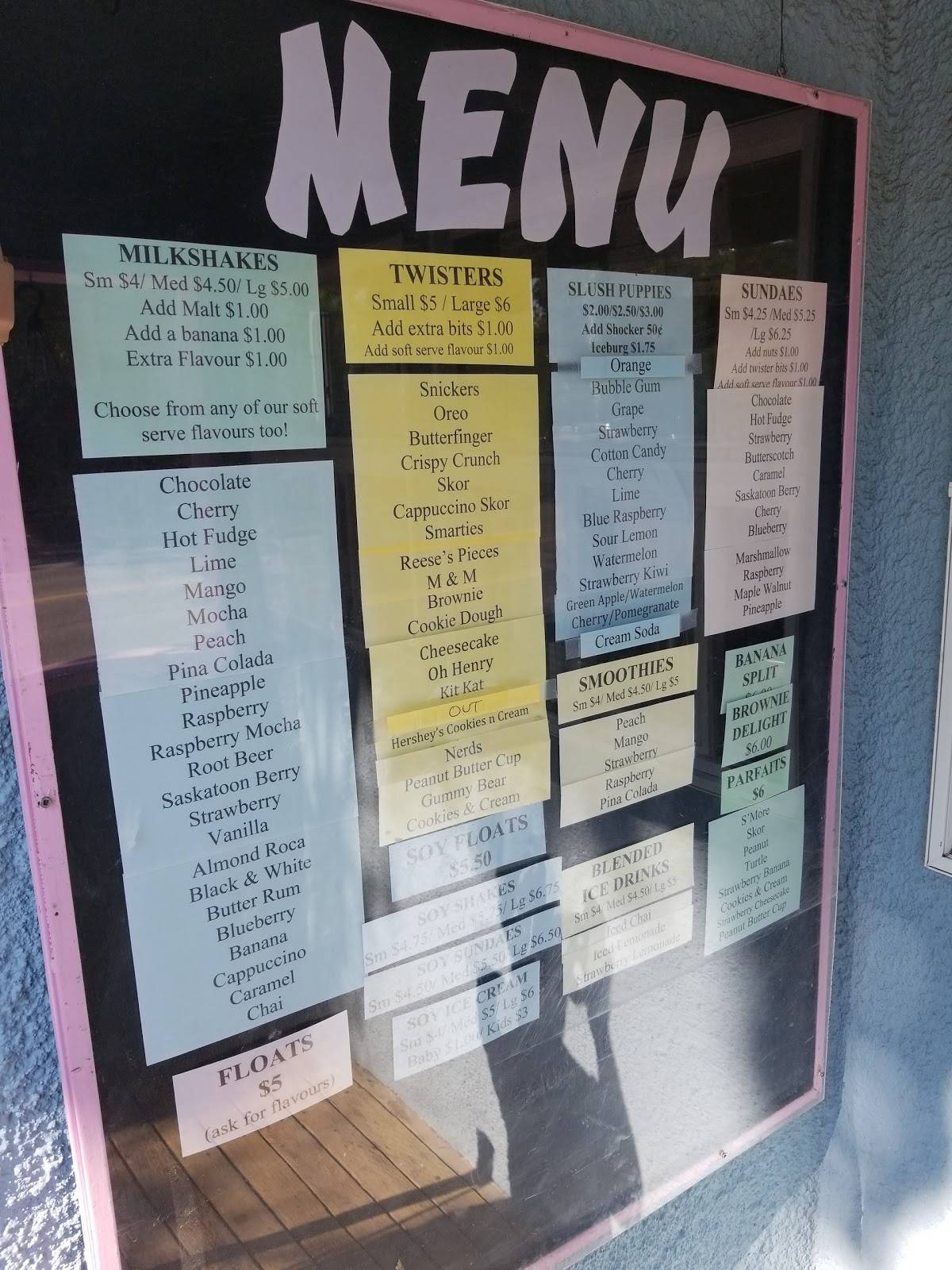 Menu at Dessart Sweets Ice Cream & Candy Store, Regina, 13th Ave