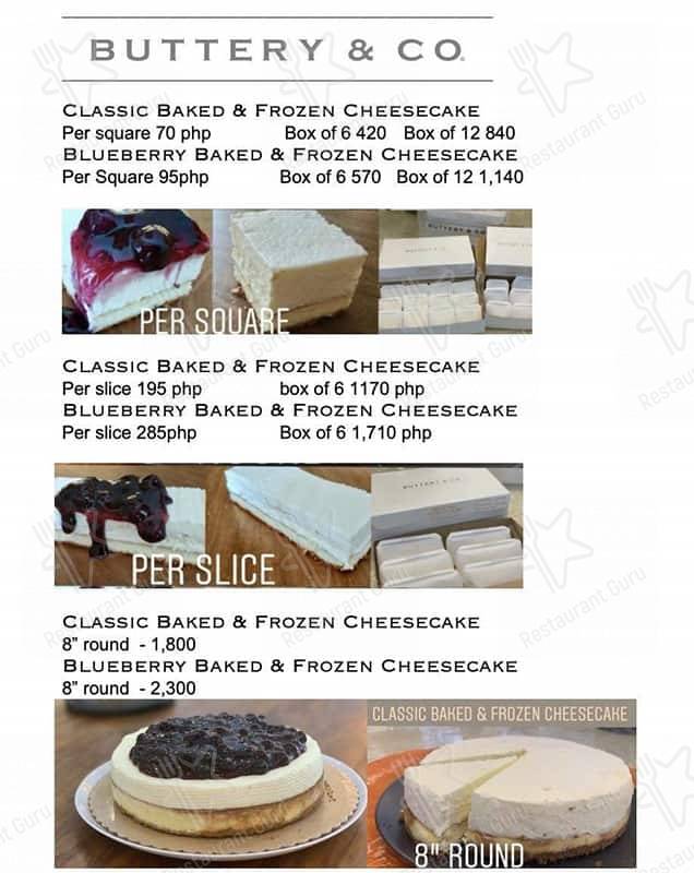 Menu at Buttery & Co Sm Megamall desserts, Mandaluyong