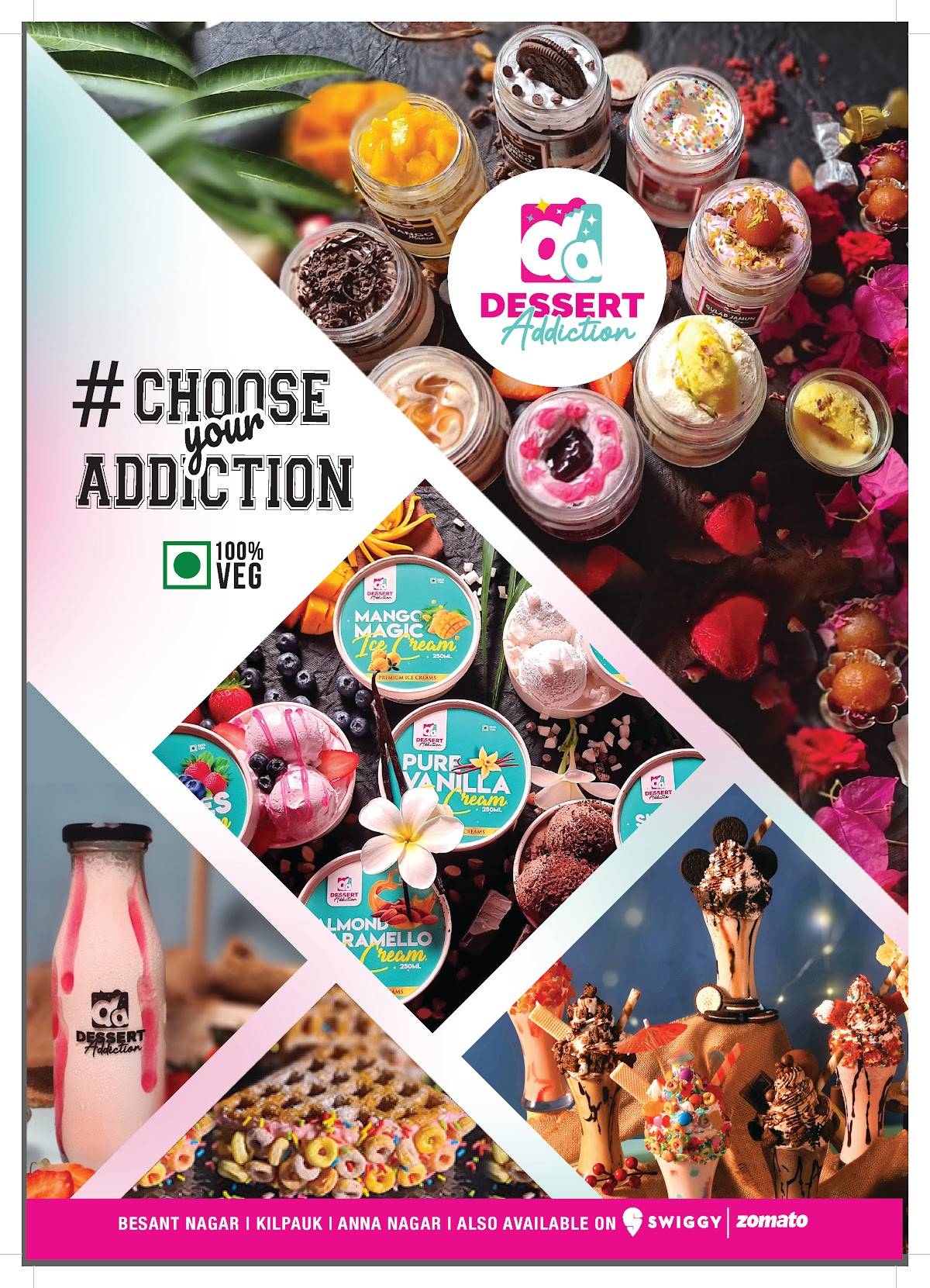 Menu at Dessert Addiction, Chennai, 11/B