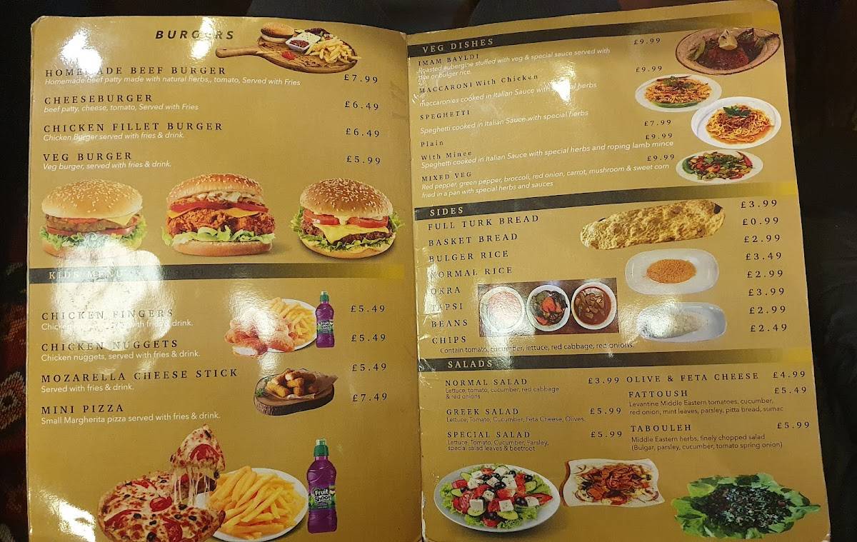 Menu at Dewan Restaurant, Leeds