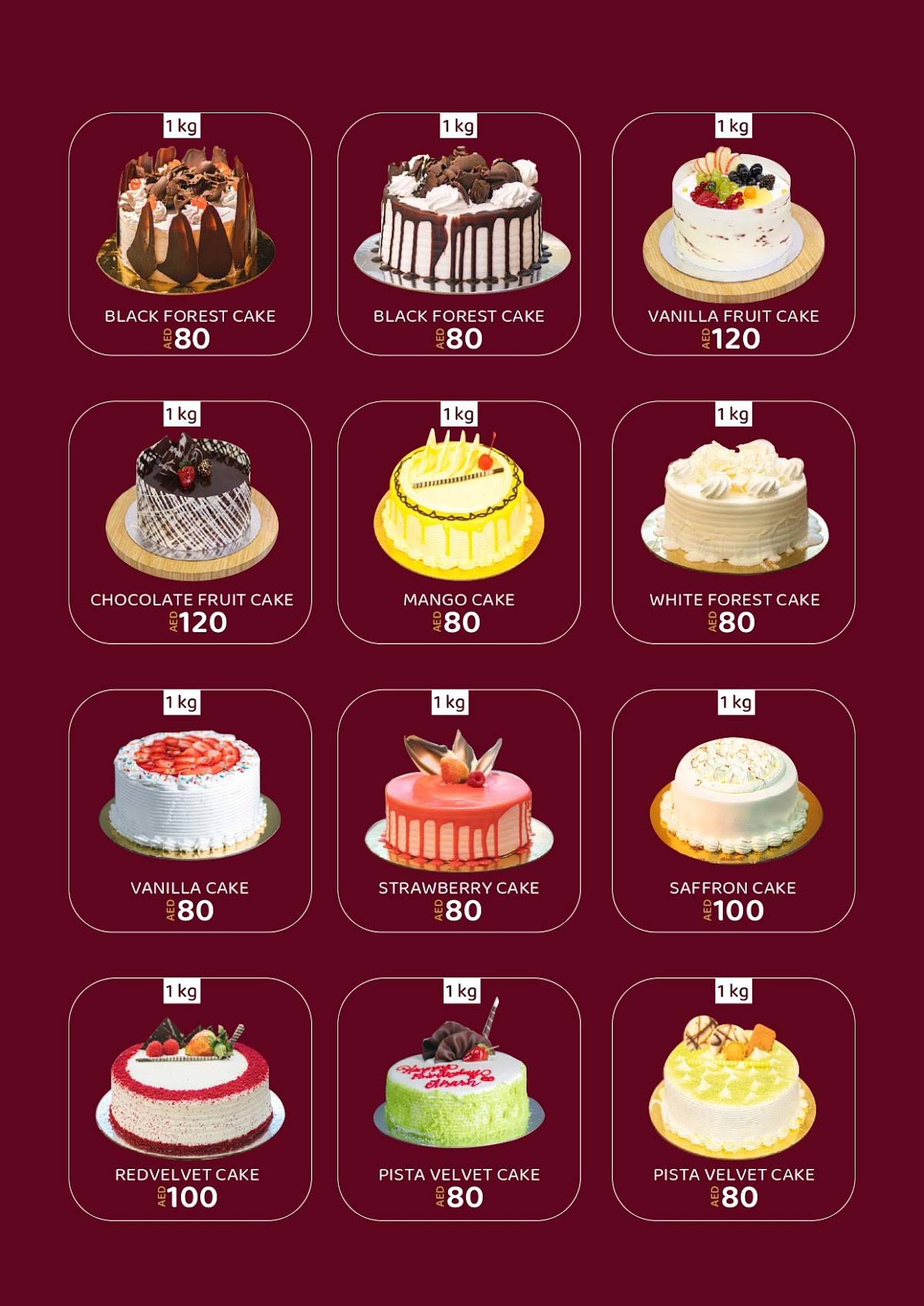 Menu at Dibba Bakes Rolla restaurant, Sharjah