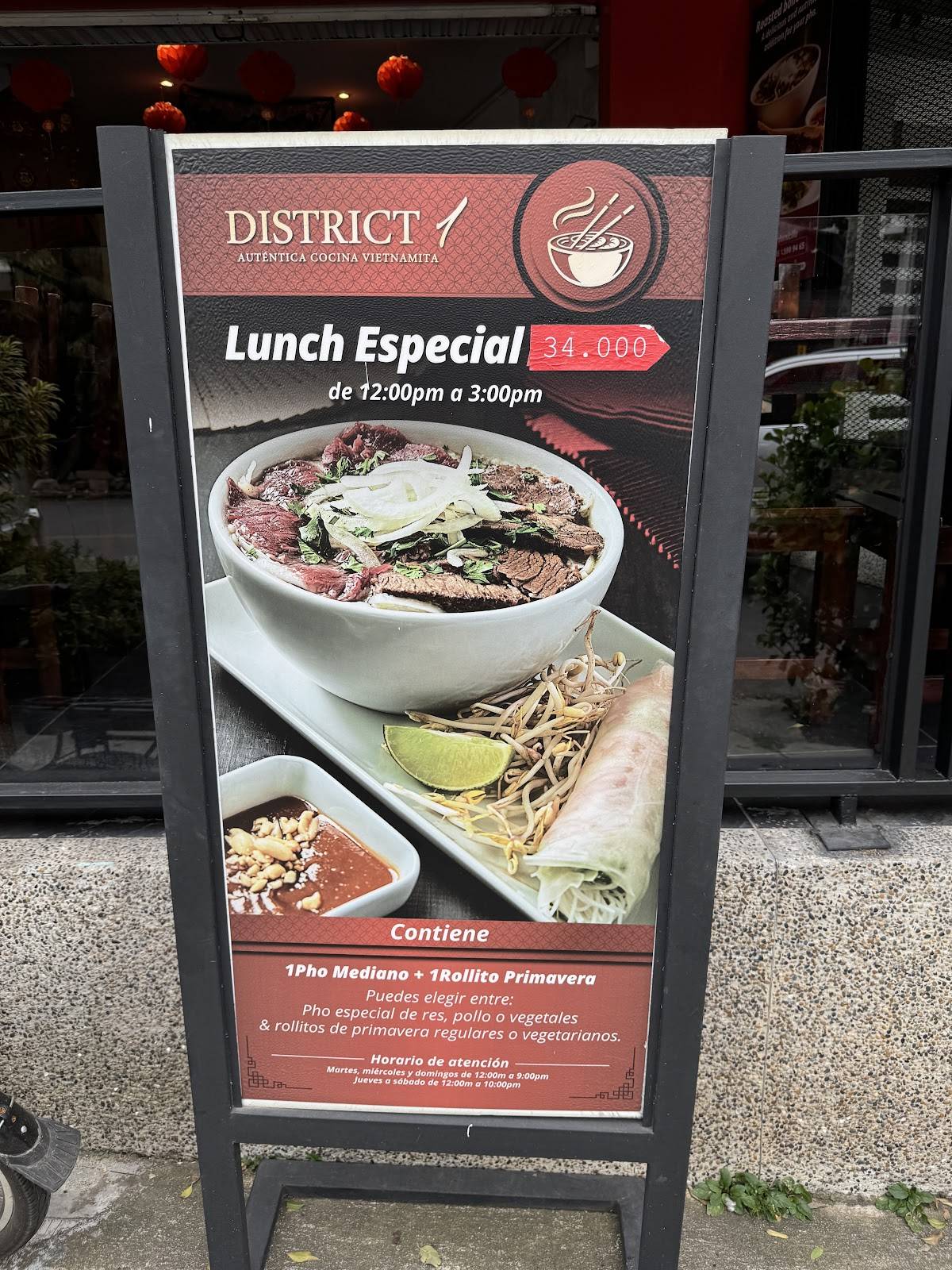 Menu at District 1 restaurant, Medellín, Cl. 40 #74-88