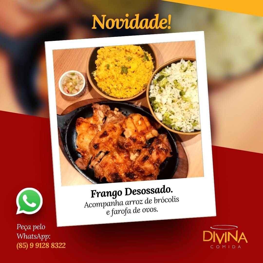 Menu at Divina Comida restaurant, Fortaleza, R. Des. Leite Albuquerque