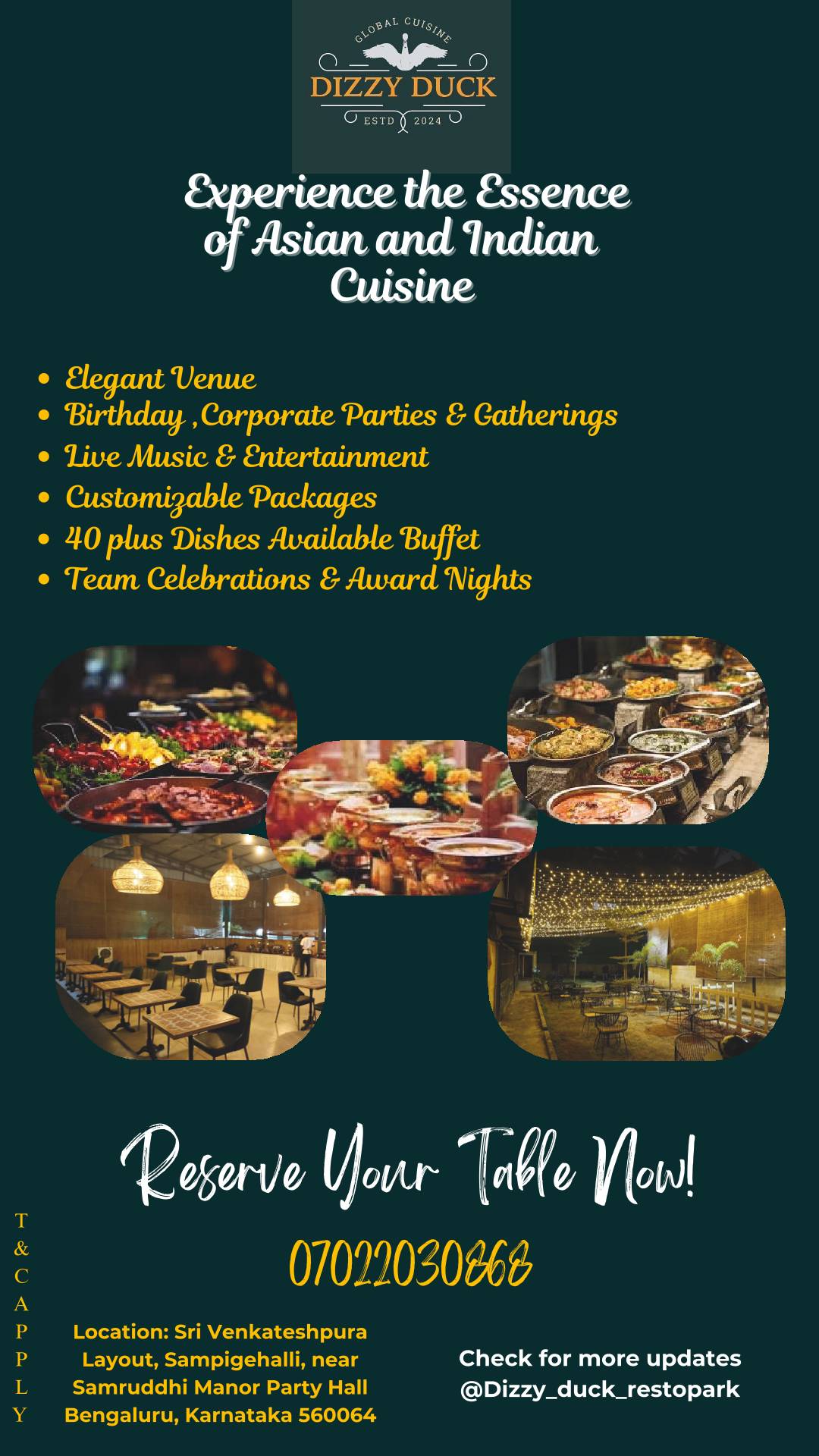 Menu at Dizzy Duck (Itasian), Bengaluru