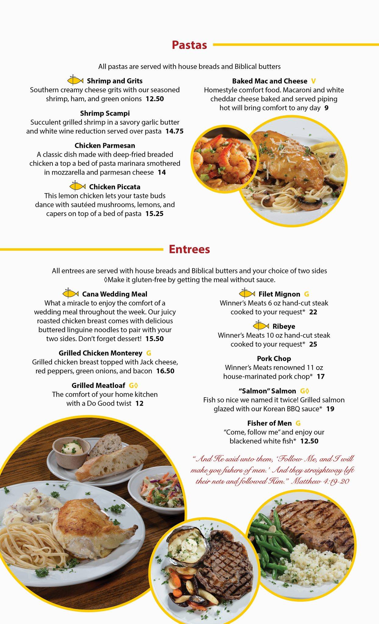 Menu at Do Good Restaurant and Ministry, Osgood, 25 Main St