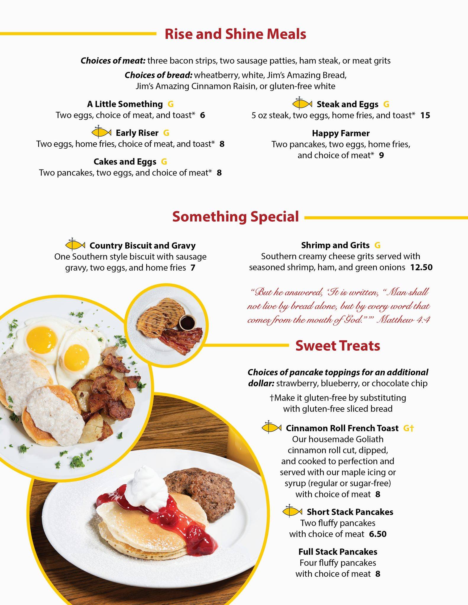 Menu at Do Good Restaurant and Ministry, Osgood, 25 Main St