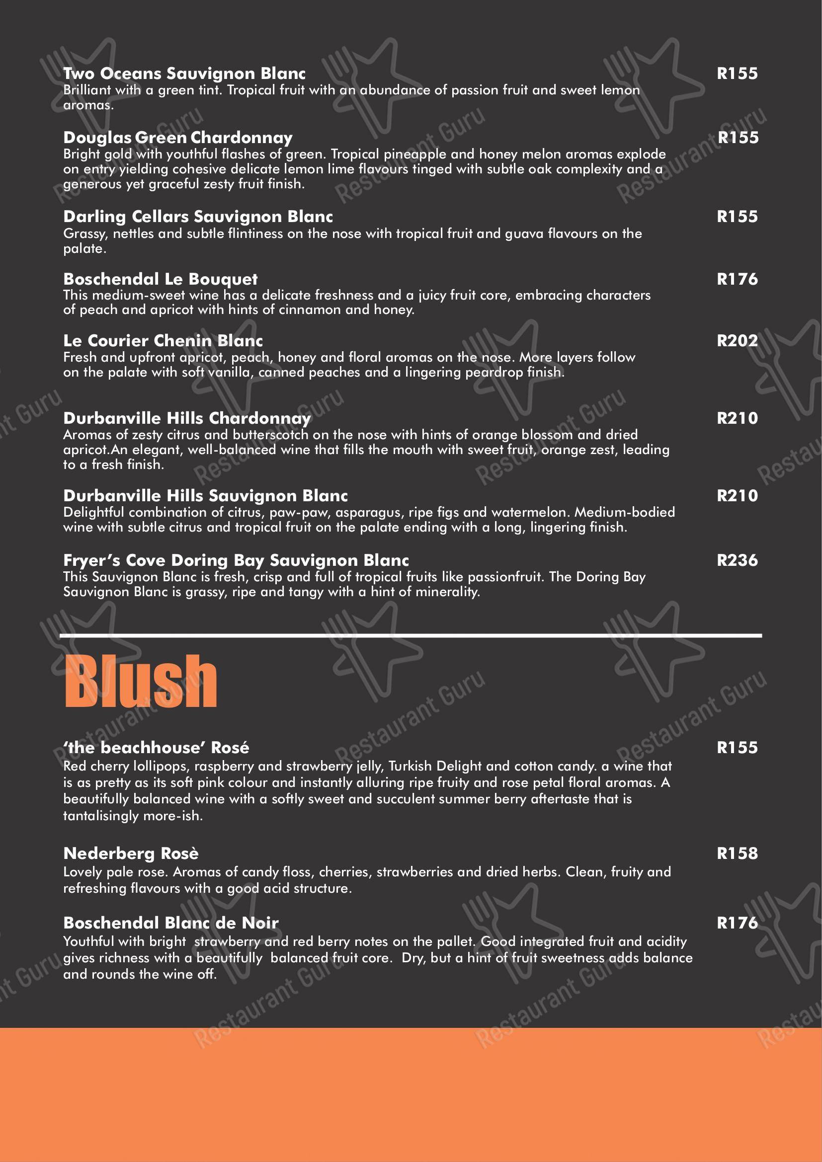 Menu at Dockside Diner Club Mykonos, Langebaan, Club Mykonos Street