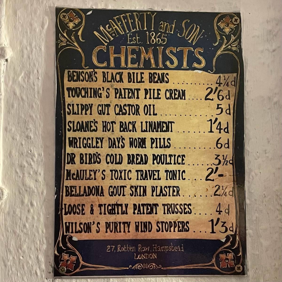 Menu at Dog Inn pub & bar, Birmingham, Dog Ln