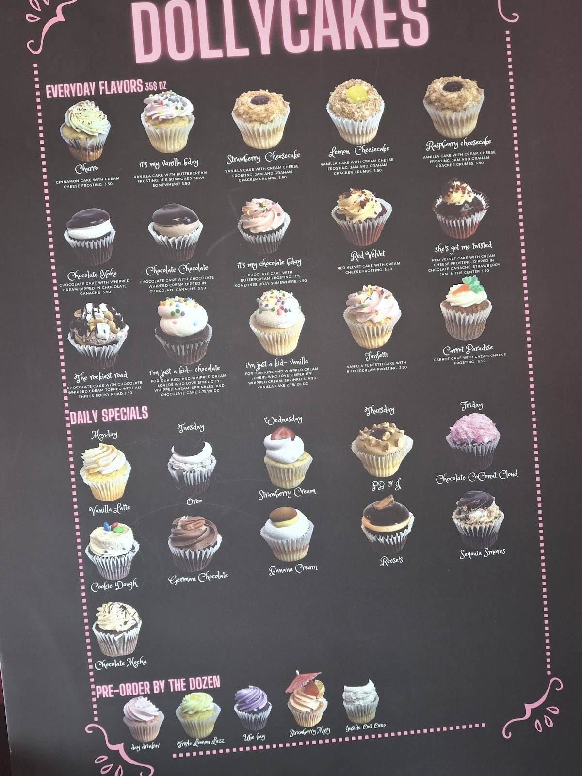 Menu at Dolly Cakes And Supplies restaurant, Salinas