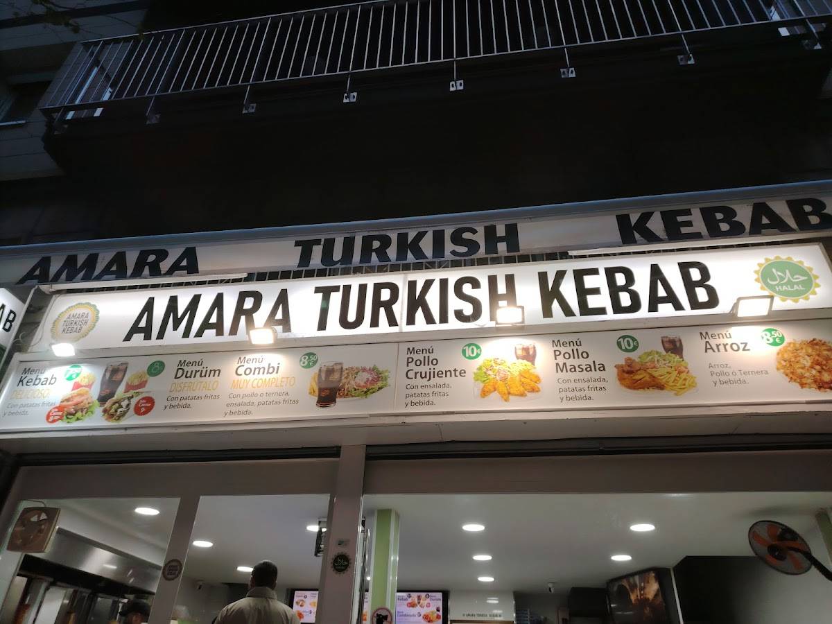 Carta del restaurante KEBAB TURCO AMARA, San Sebastián