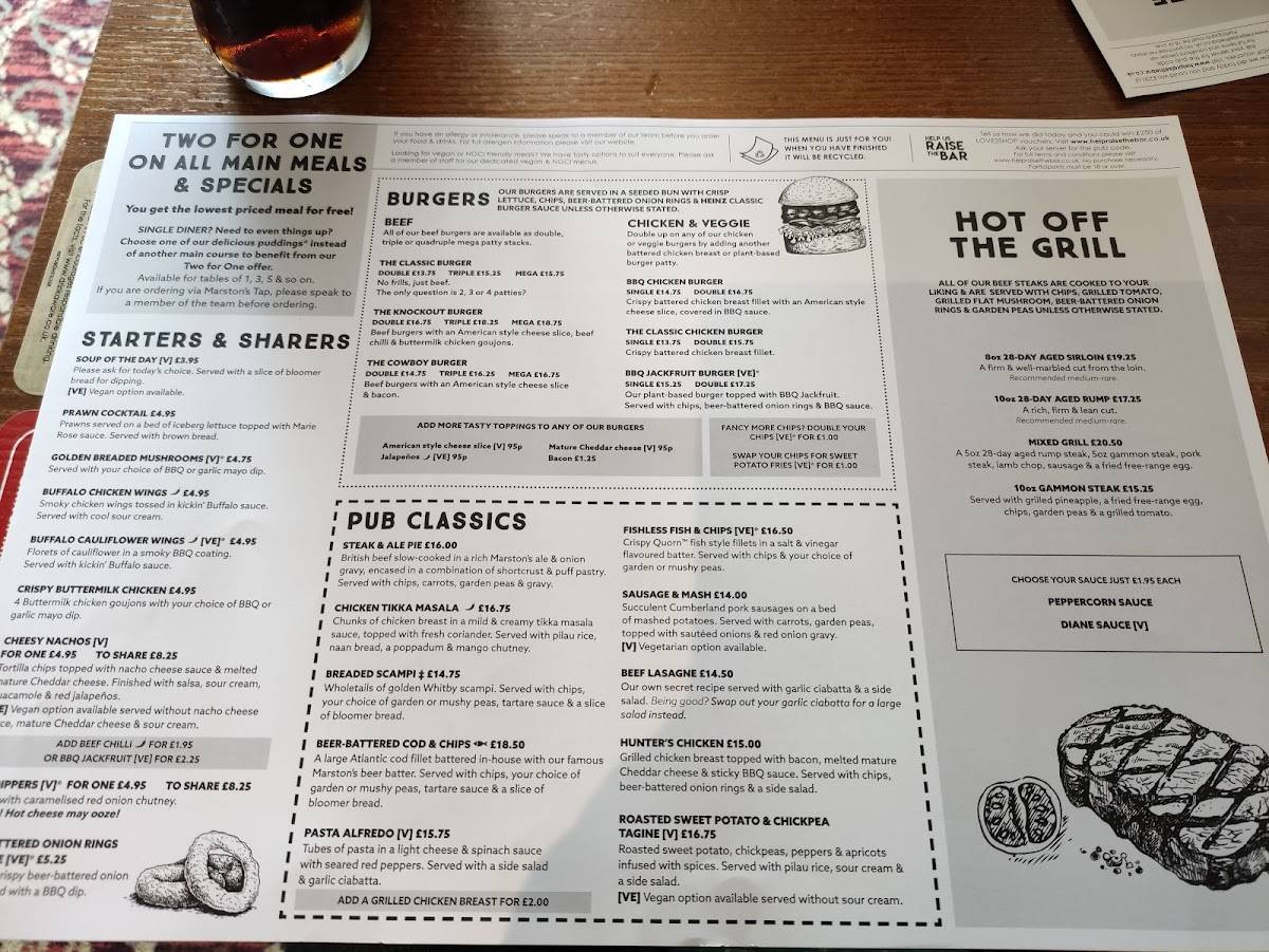 Menu at Trumpet Major pub & bar, Dorchester, Alington Ave