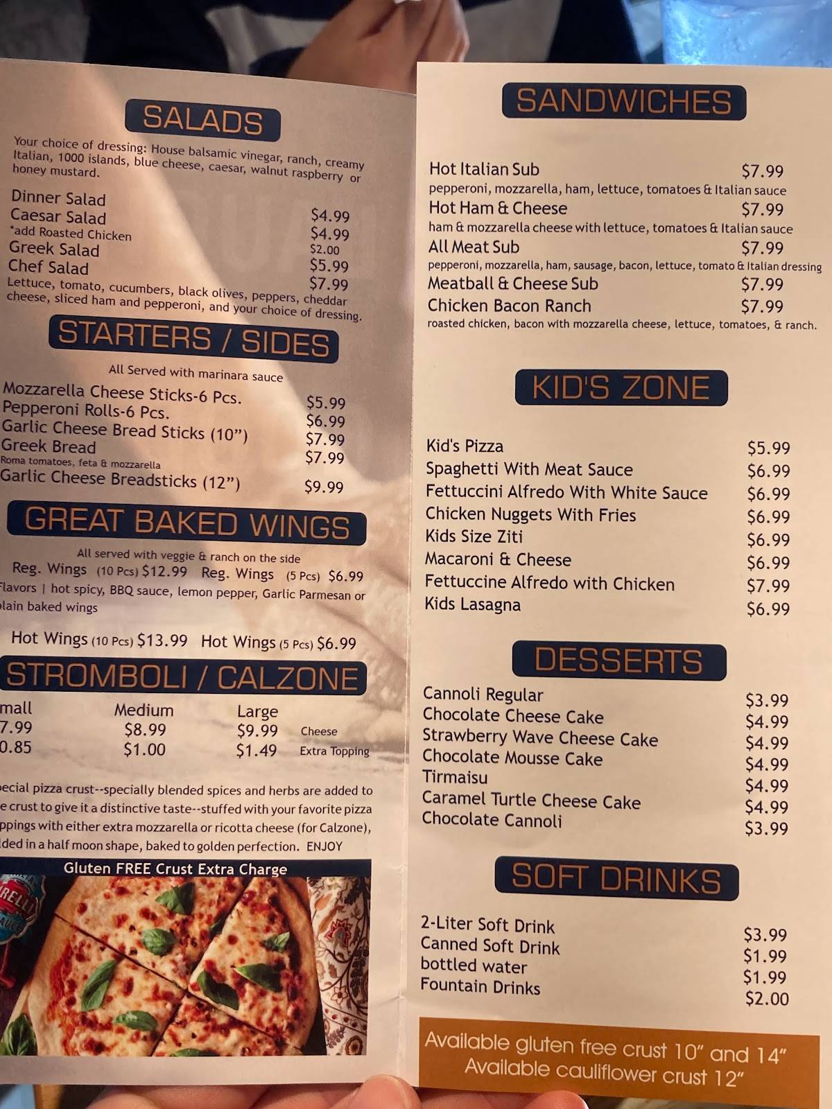 Menu at Dough Gourmet Pizza-wylie restaurant, Wylie