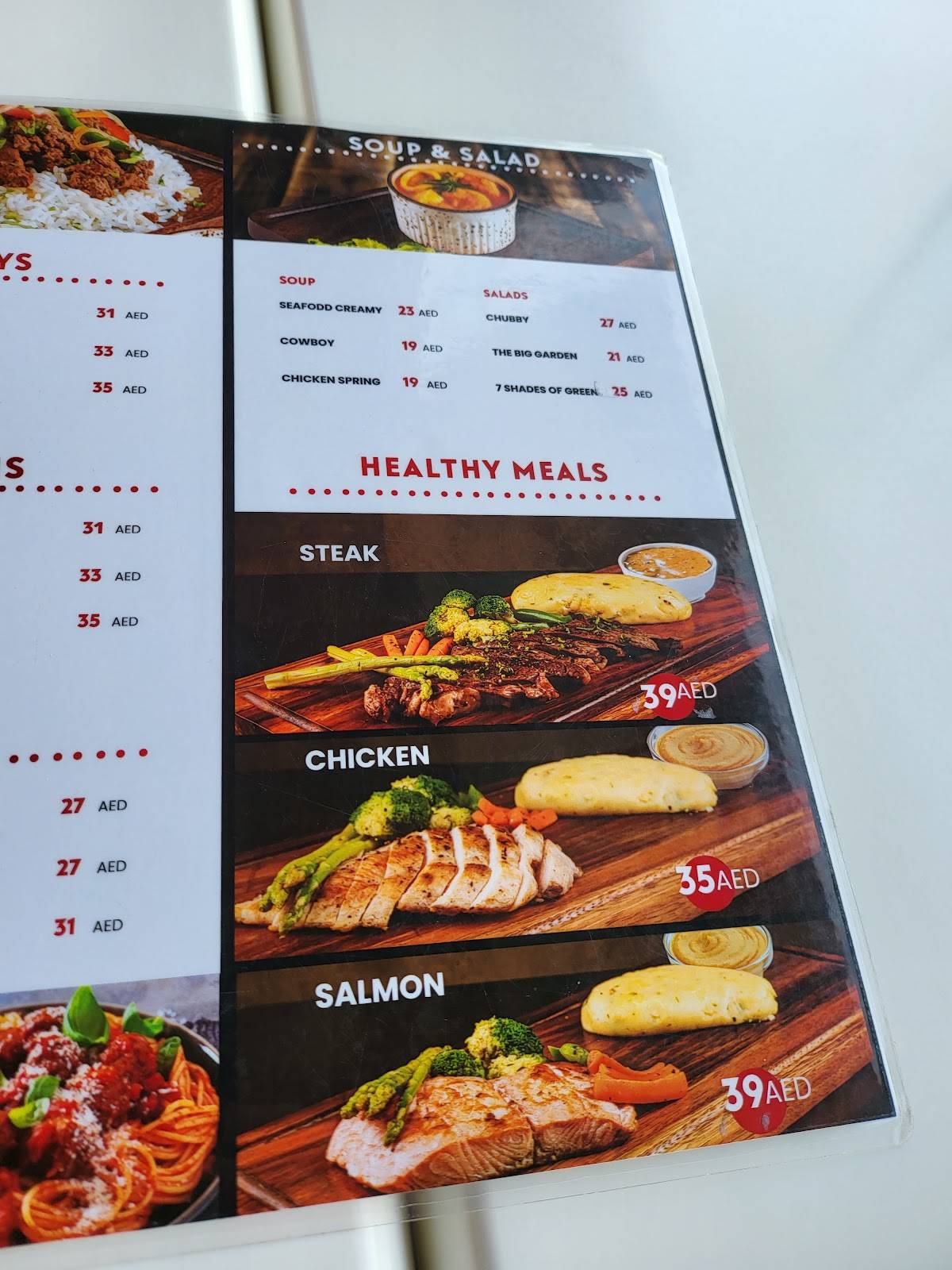 Menu at The Big Mama (Al Warqa) restaurant, Dubai