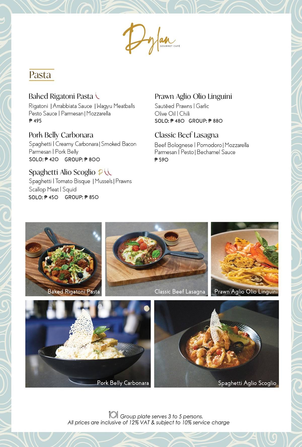 Menu at Dylan Cafe SM North The Block, Quezon City