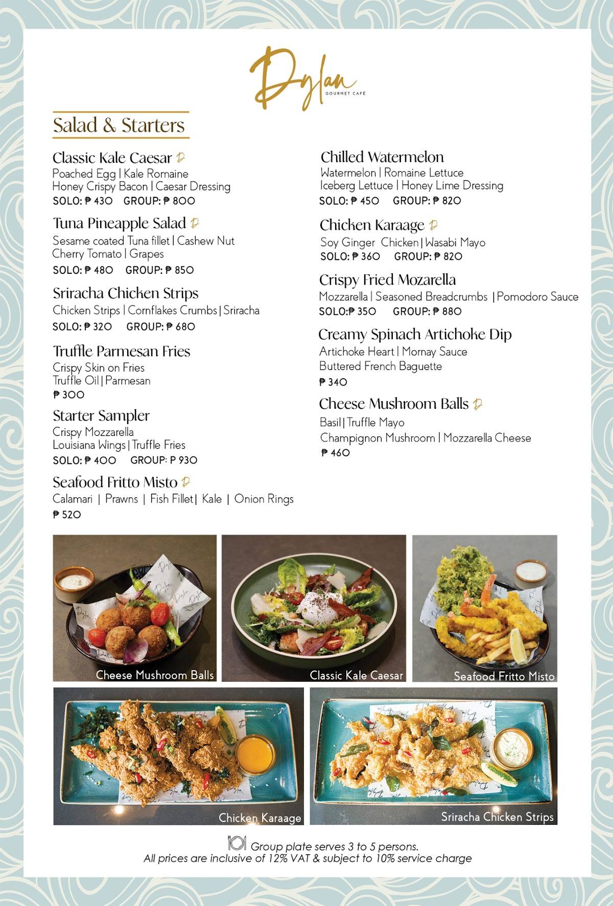 Menu at Dylan Cafe SM North The Block, Quezon City