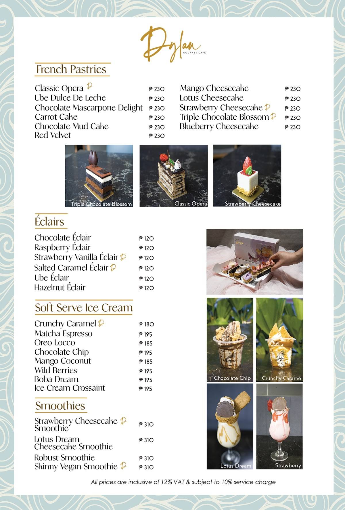 Menu at Dylan Cafe SM North The Block, Quezon City