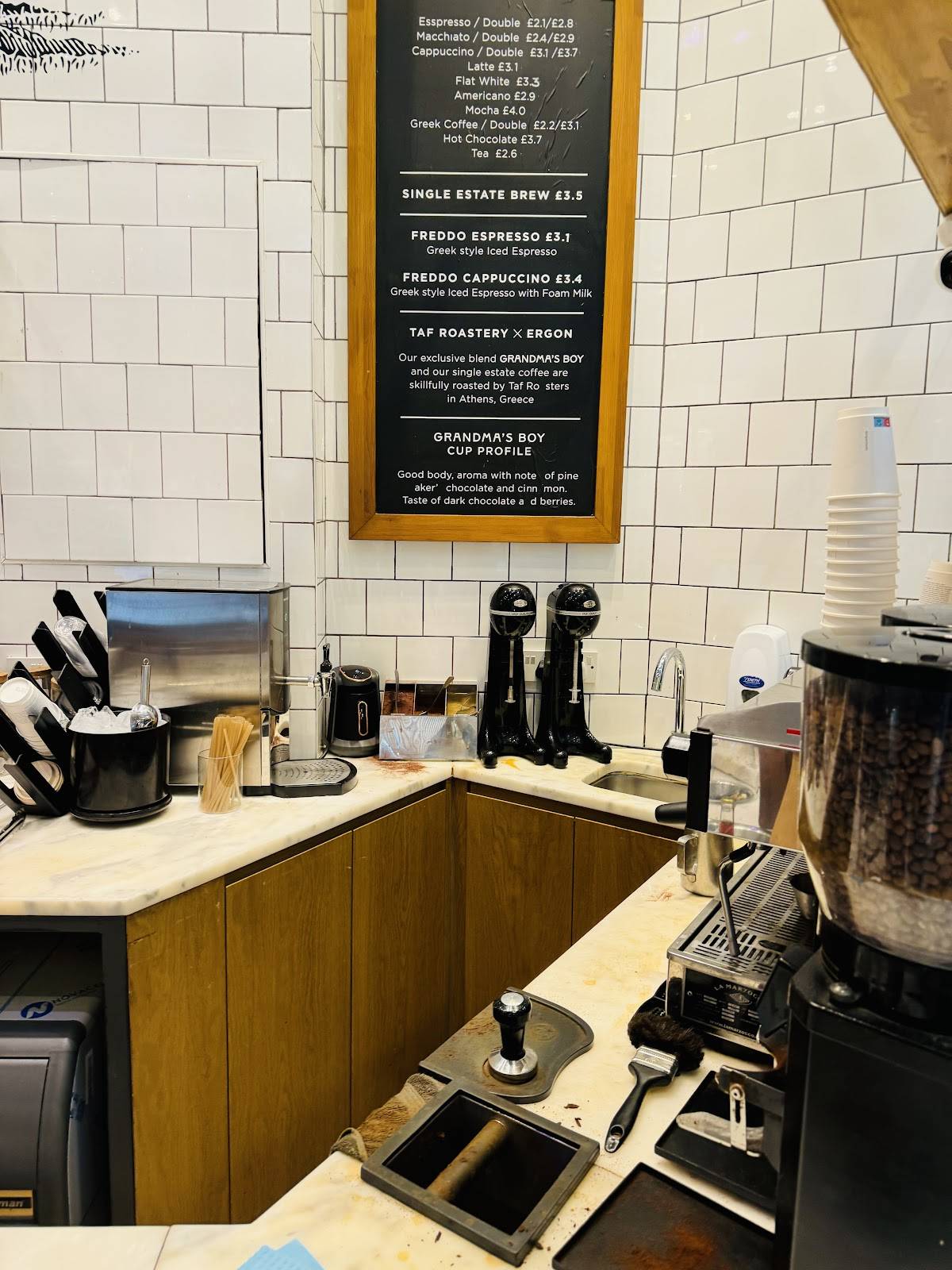 Menu at ERGON Westfield Stratford restaurant, London