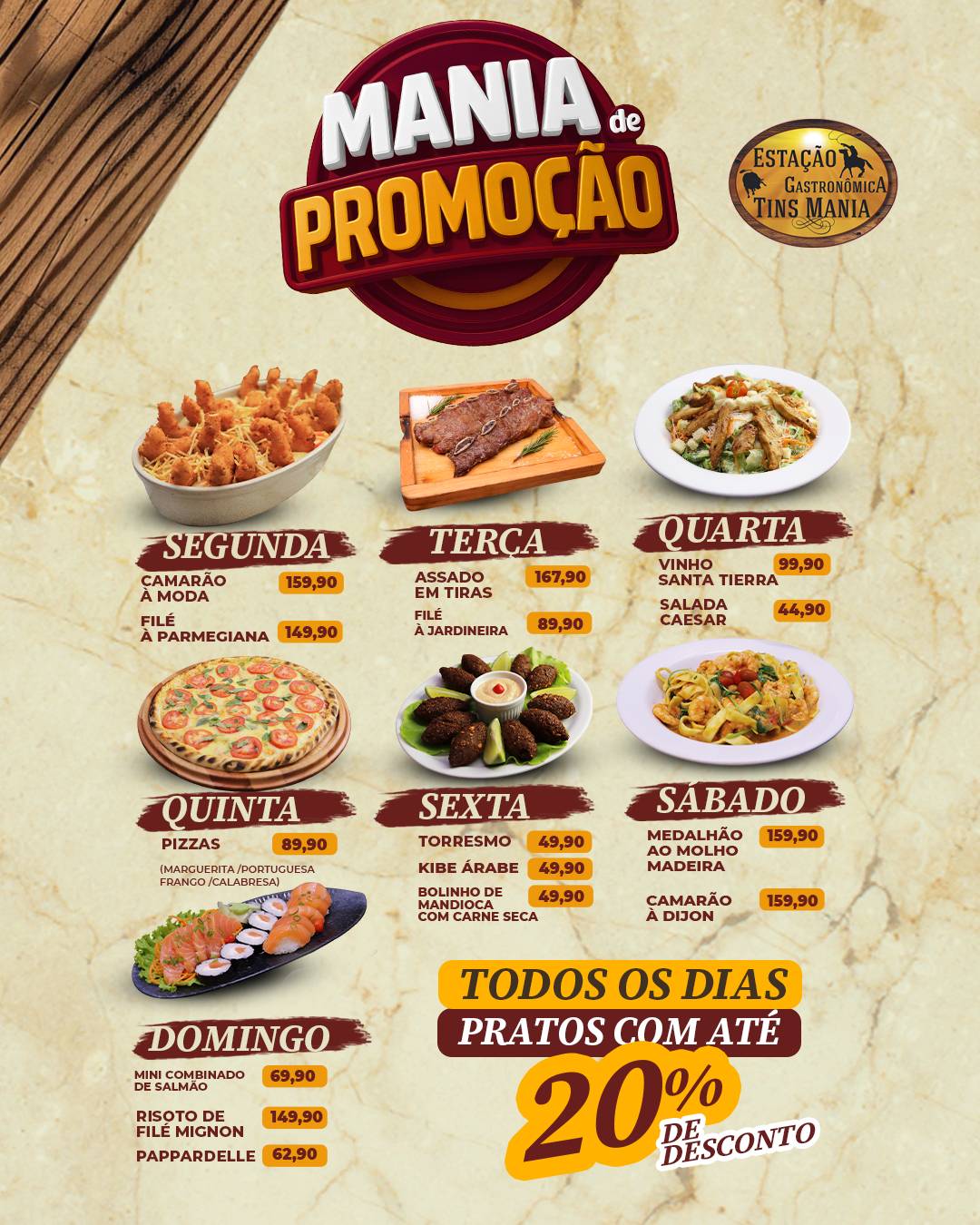 Menu em ESTAÇÃO GASTRONÔMICA TINS MANIA 2 - Araguaína restaurante ...