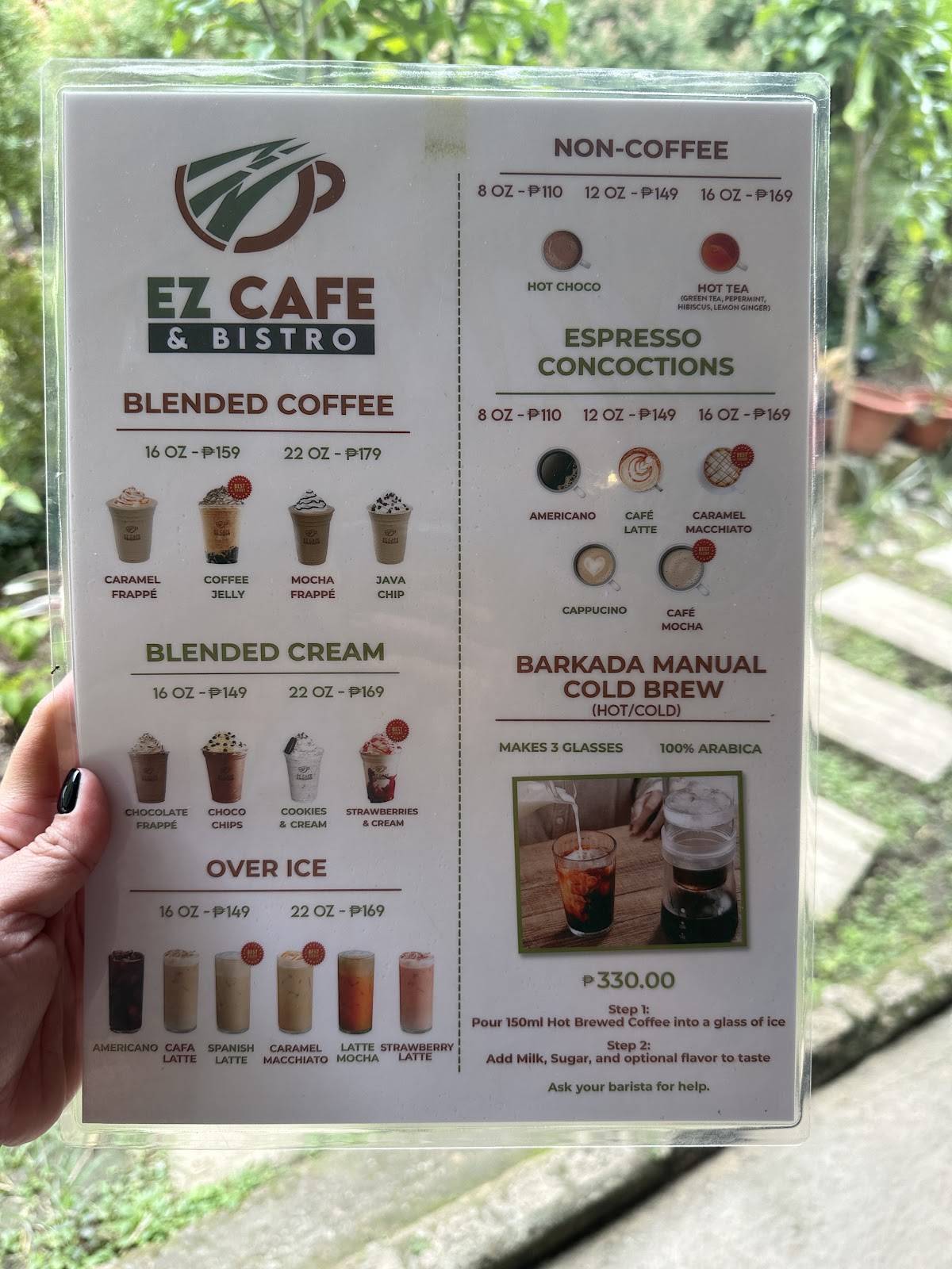 Menu at EZ Cafe & Bistro, Cebu City, 2 Cebu Transcentral Hwy