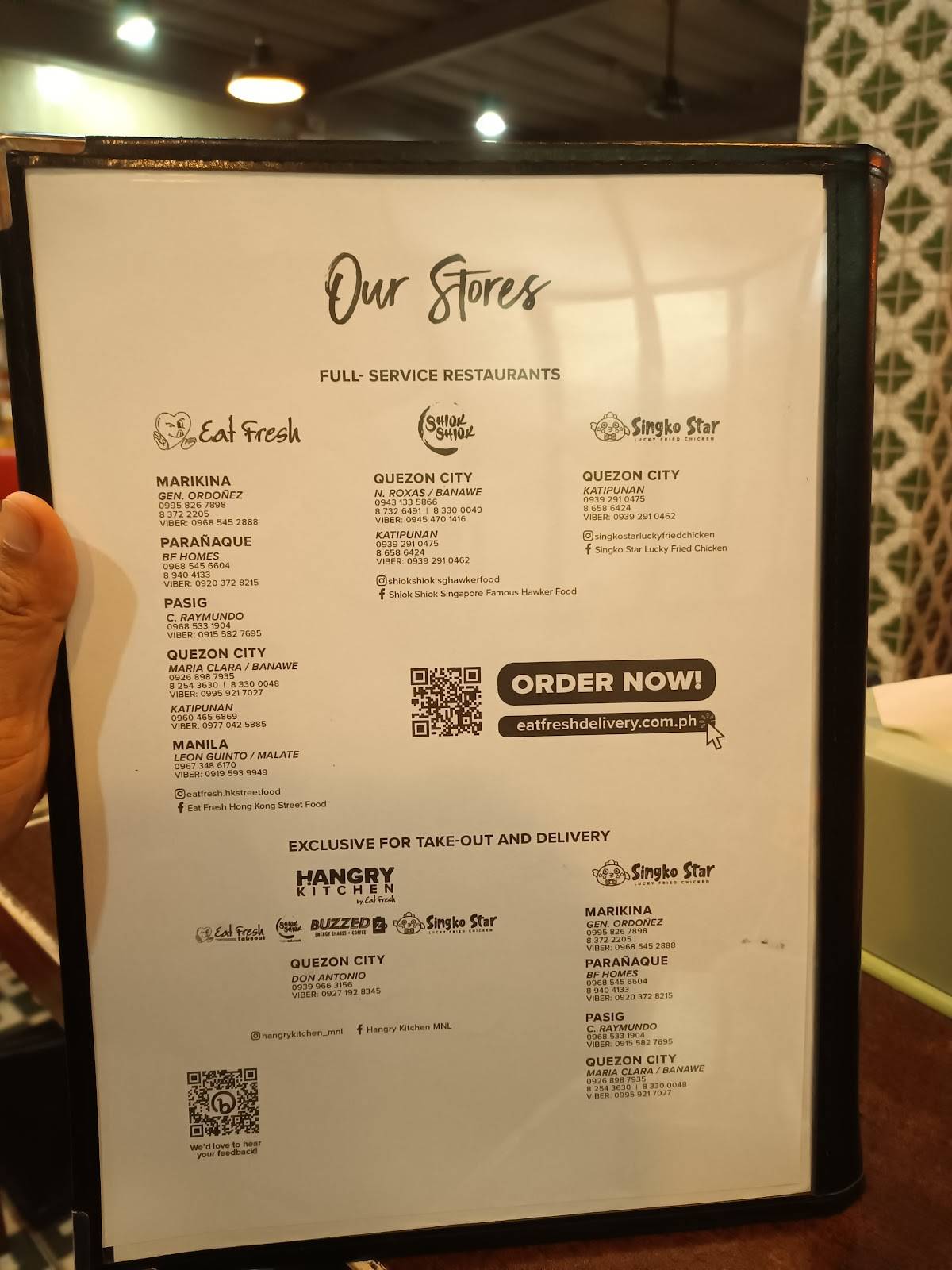 Menu at Eat Fresh Pasig - C. Raymundo restaurant, Pasig