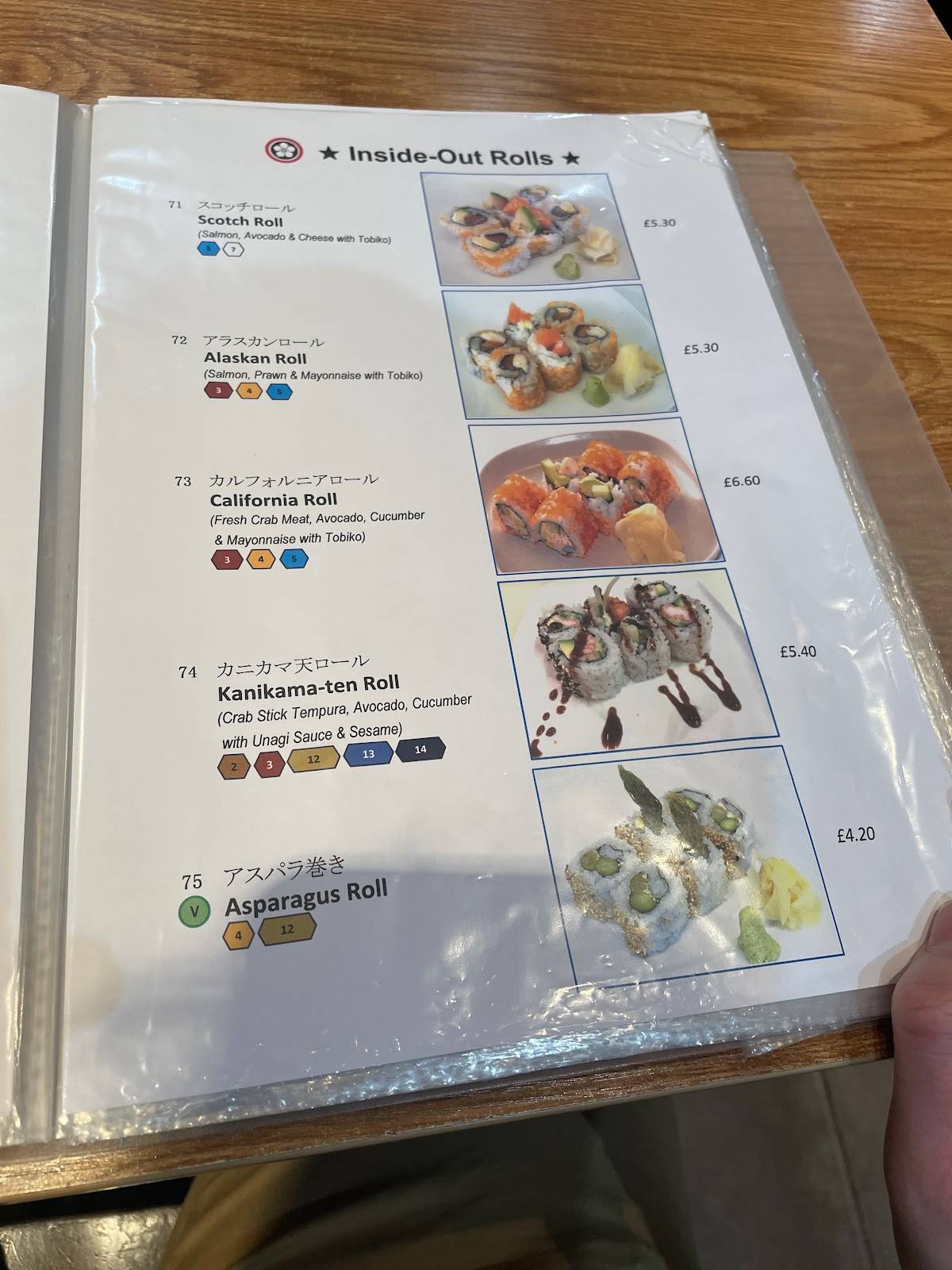 Menu at Eat Tokyo (Soho) restaurant, London, 16 Old Compton St
