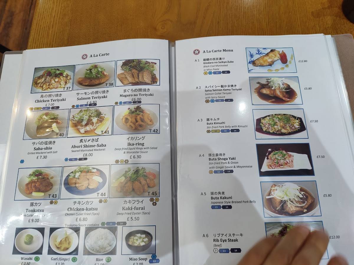 Menu at Eat Tokyo (Soho) restaurant, London, 16 Old Compton St