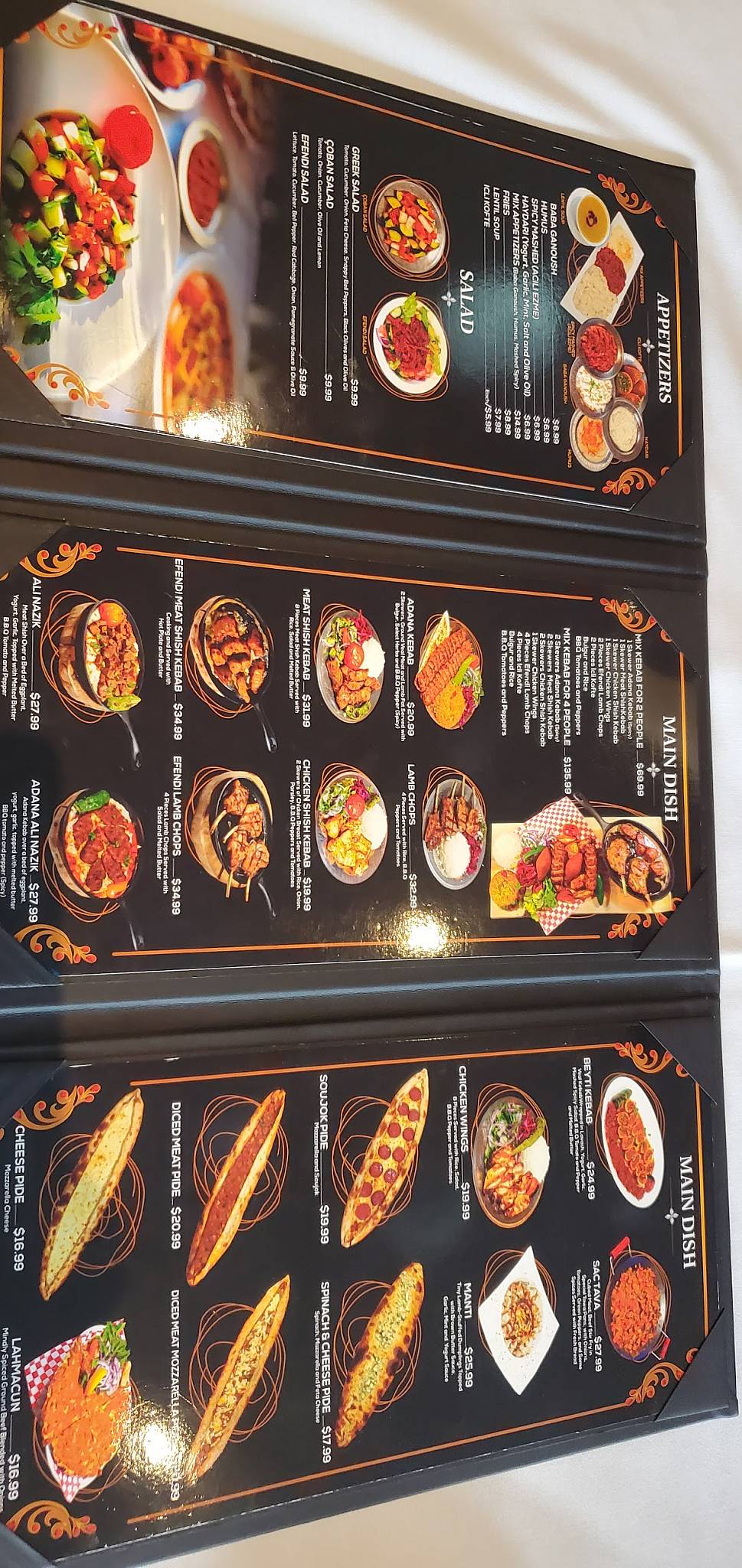Menu at Efendi Restaurant (RUTHERFORD LOCATION), Vaughan