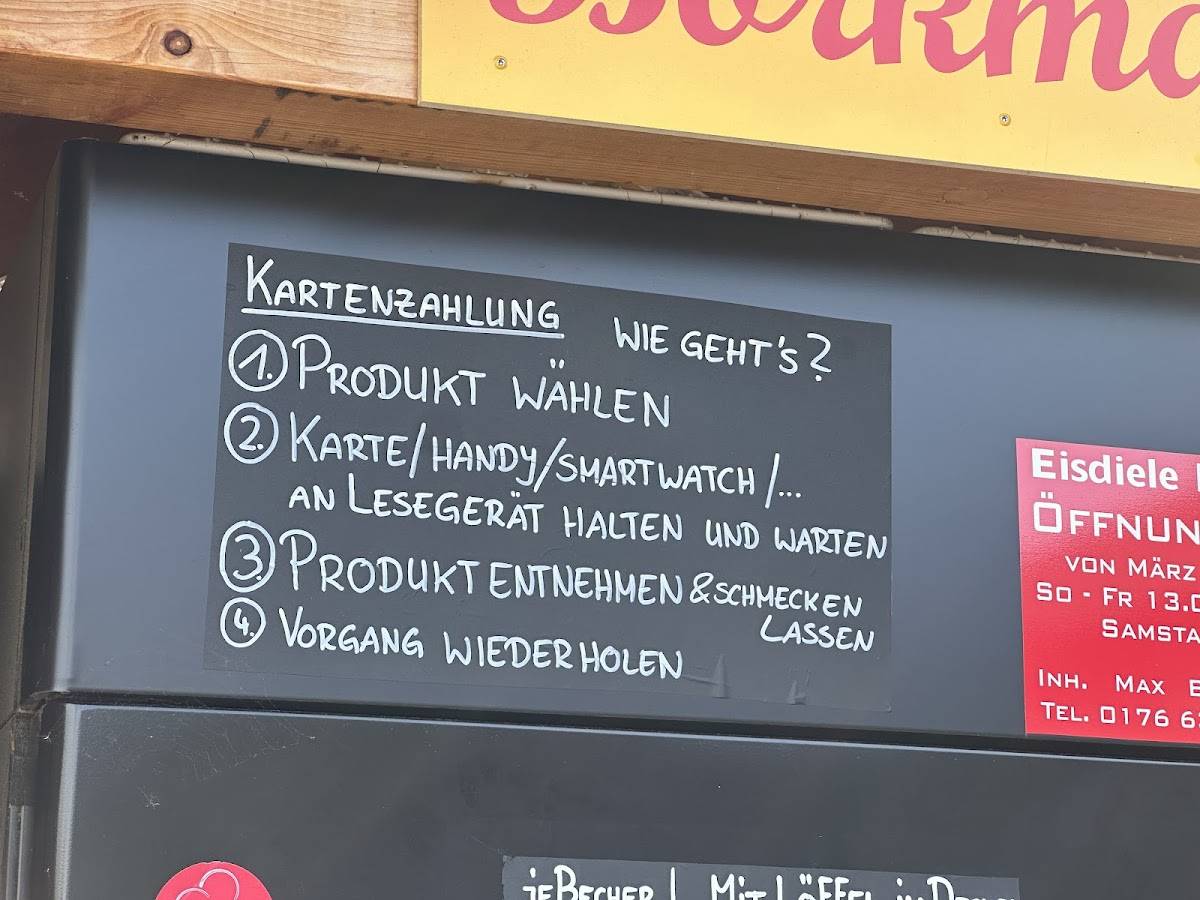 Speisekarte von Eisdiele Borkmann, Markkleeberg