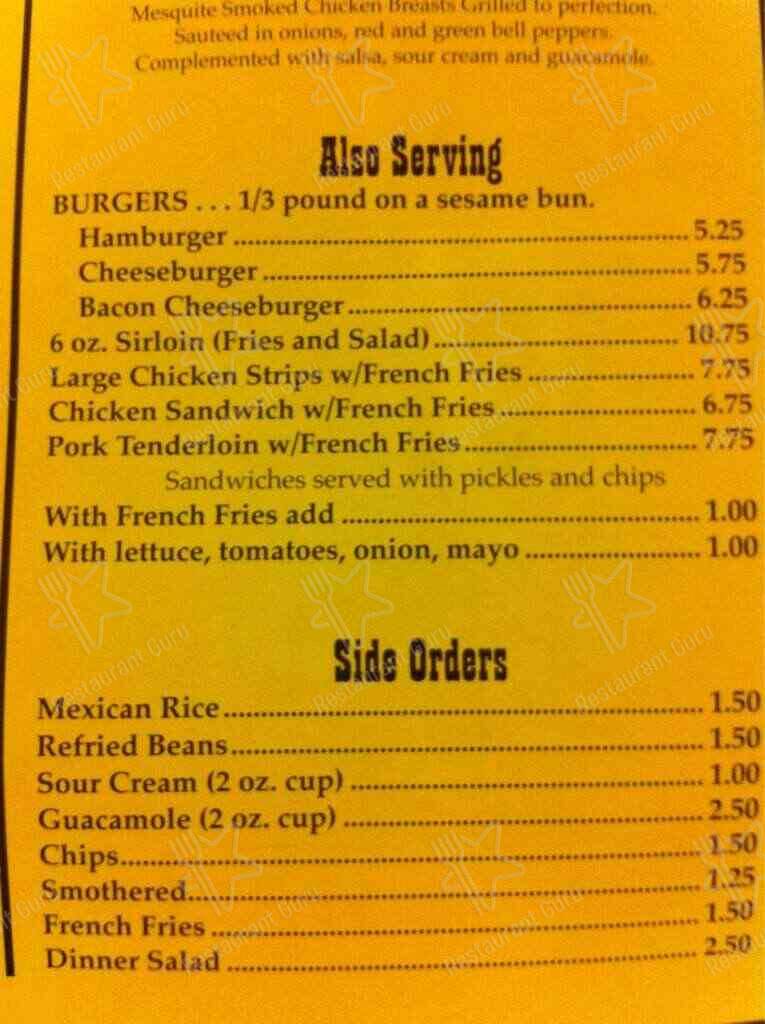 Menu at El' Bee's restaurant, Omaha, S 144th St