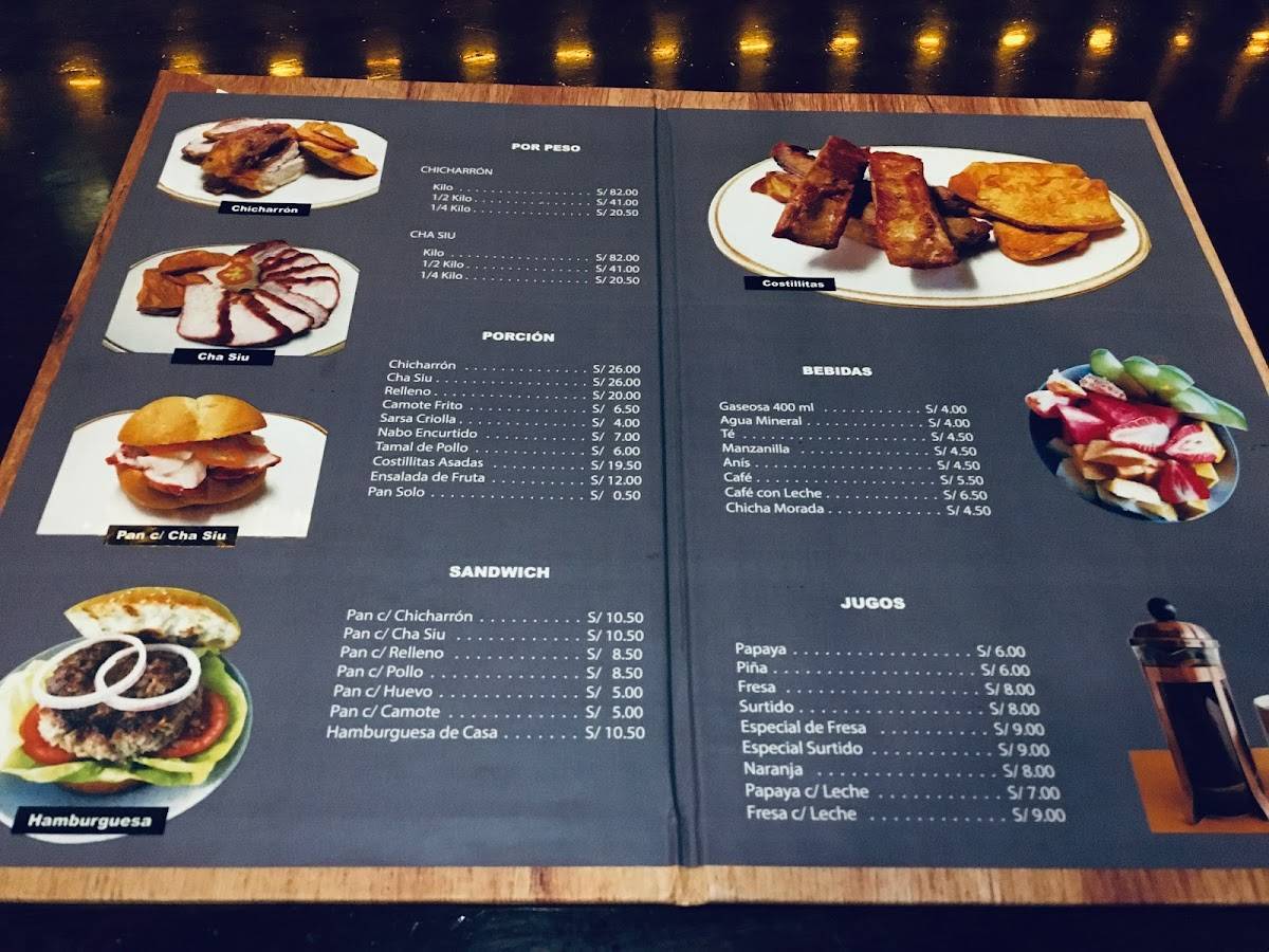Carta del restaurante El Chalaquito - Chicharroneria, Lima, Av. Brasil 3320