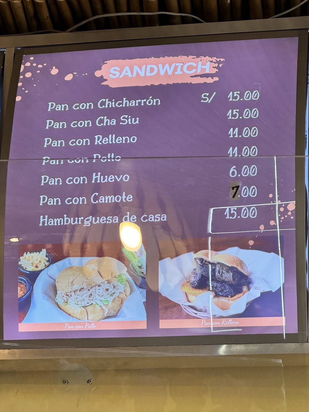 Carta del restaurante El Chalaquito - Chicharroneria, Lima, Av. Brasil 3320