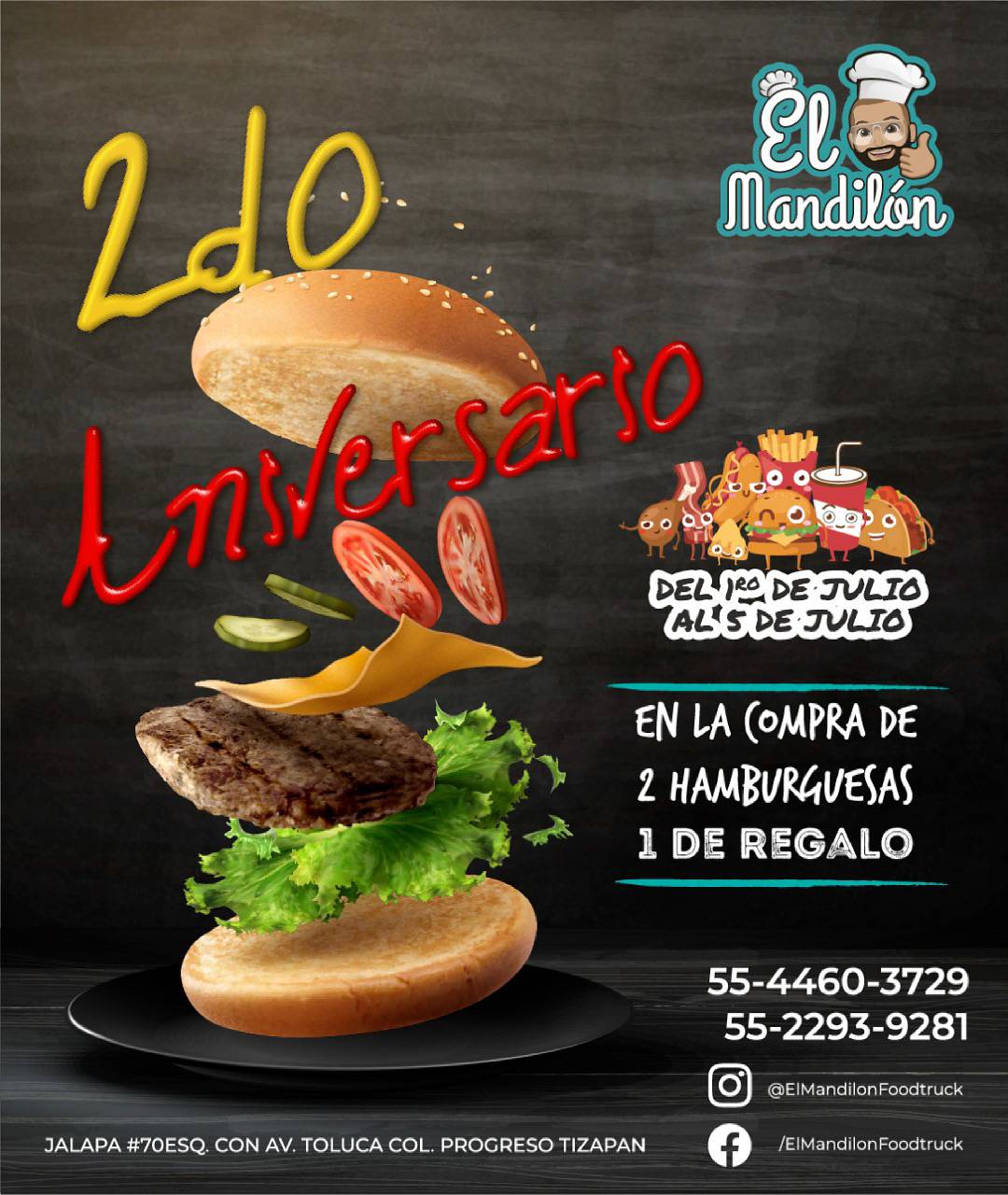 Carta del restaurante El Mandilón Foodtruck, Ciudad del México