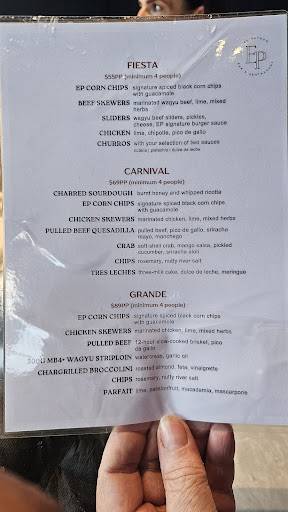 Menu at El Patron Bar & Restaurant, Gregory Hills