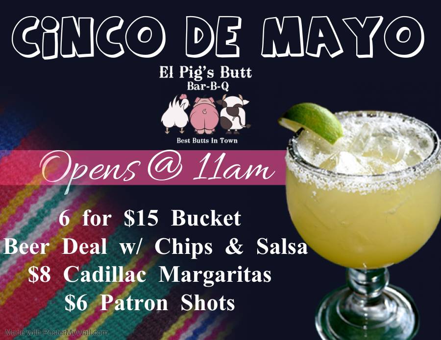 Menu at El Pig’s Butt Bar-B-Q, Kewaskum