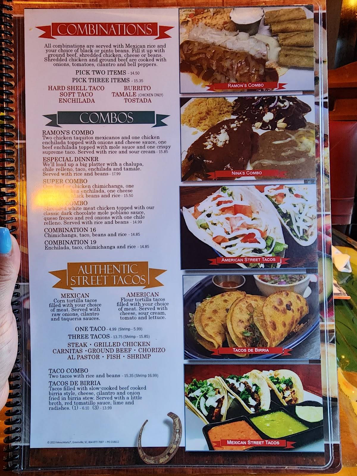 Menu at El Rodeo Brunswick restaurant, Brunswick